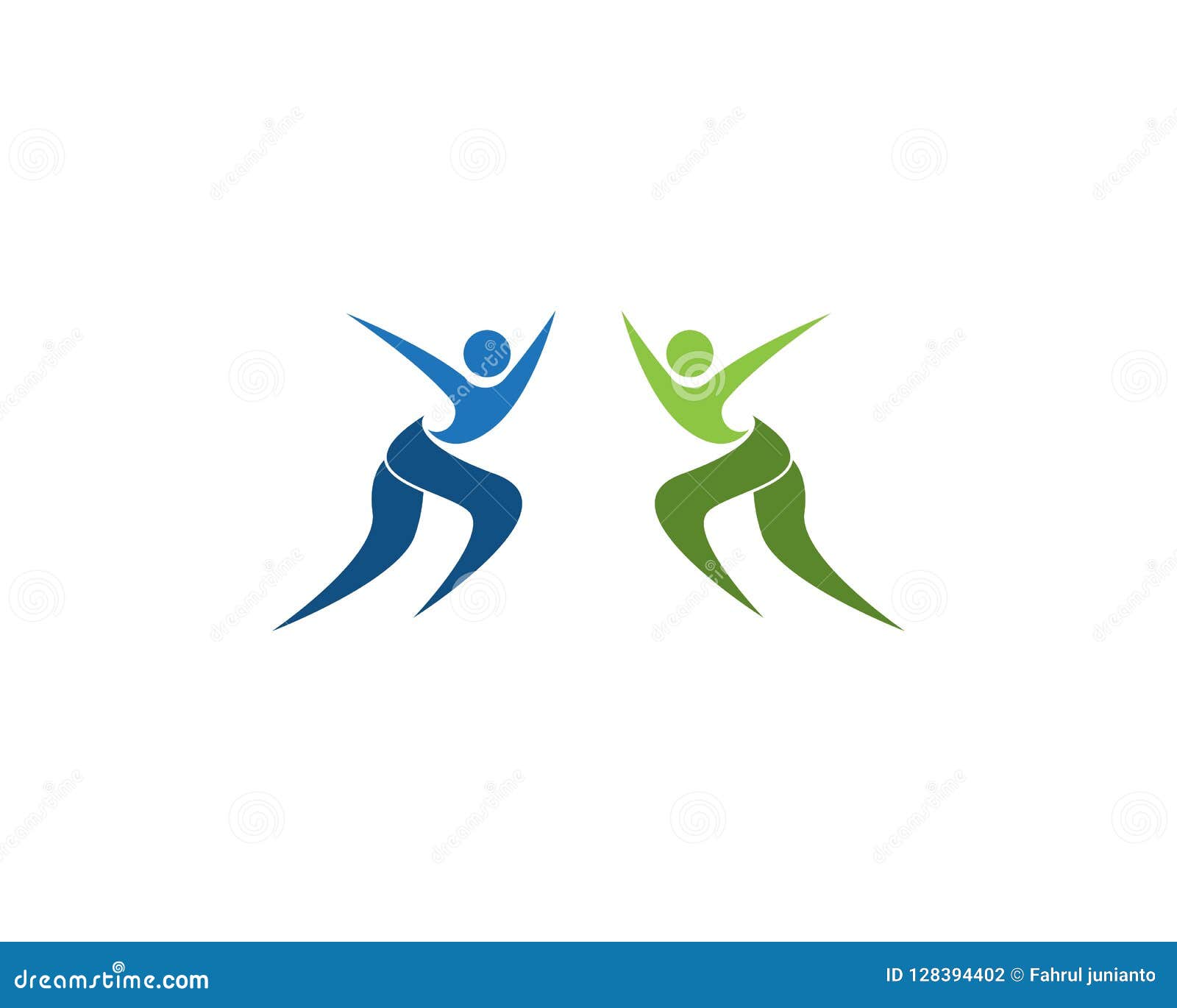 Human active logo template stock vector. Illustration of white - 128394402