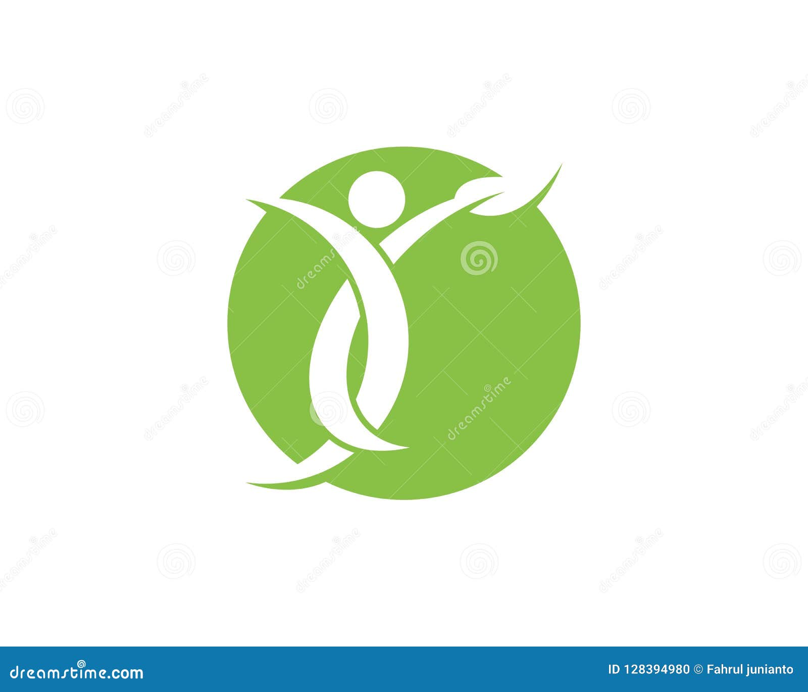 Human active logo template stock vector. Illustration of active - 128394980