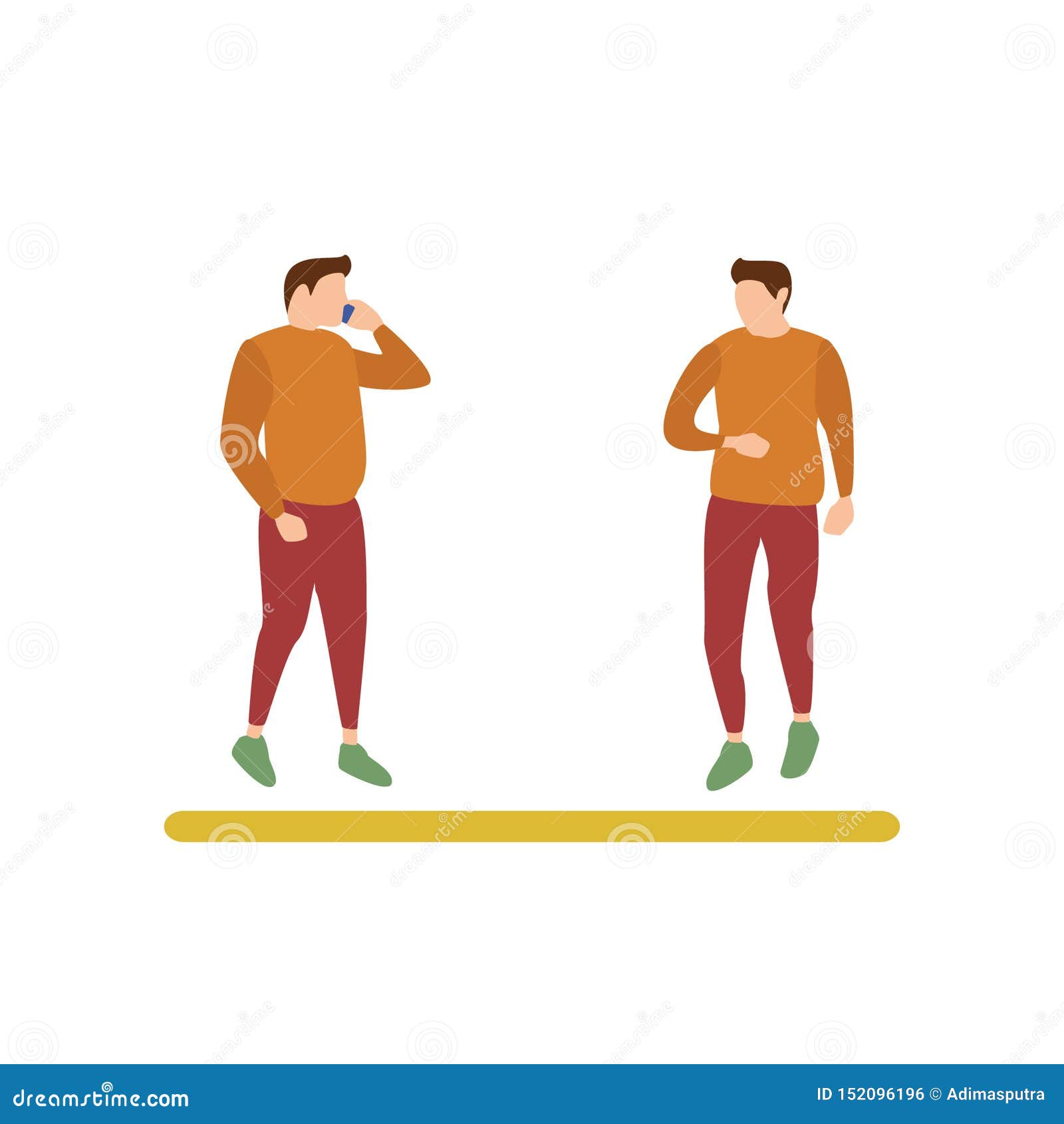 Human Activities Bus Stop stock vector. Illustration of phone - 152096196