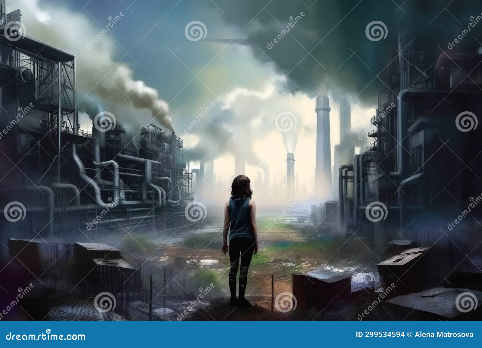 Human and Air Pollution, Concept of Future Climate Changes and Industry ...