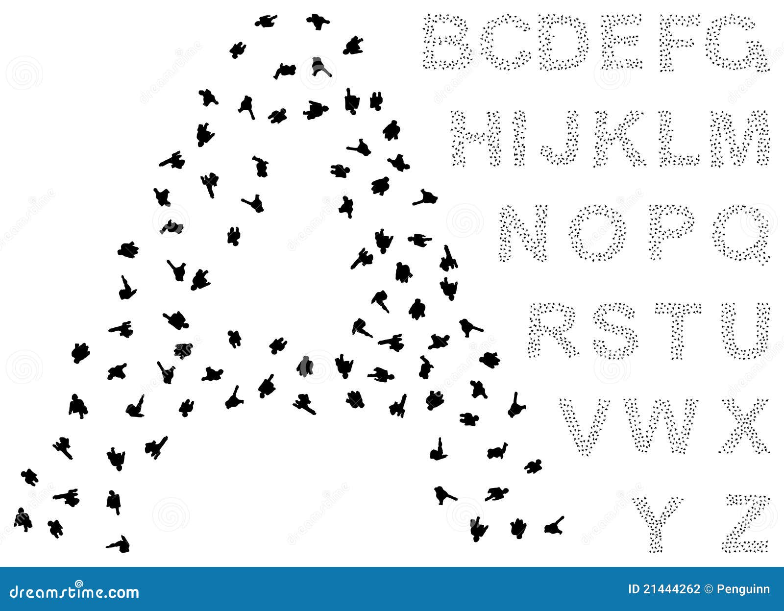 Human Alphabet Vector Illustration | CartoonDealer.com #21444262