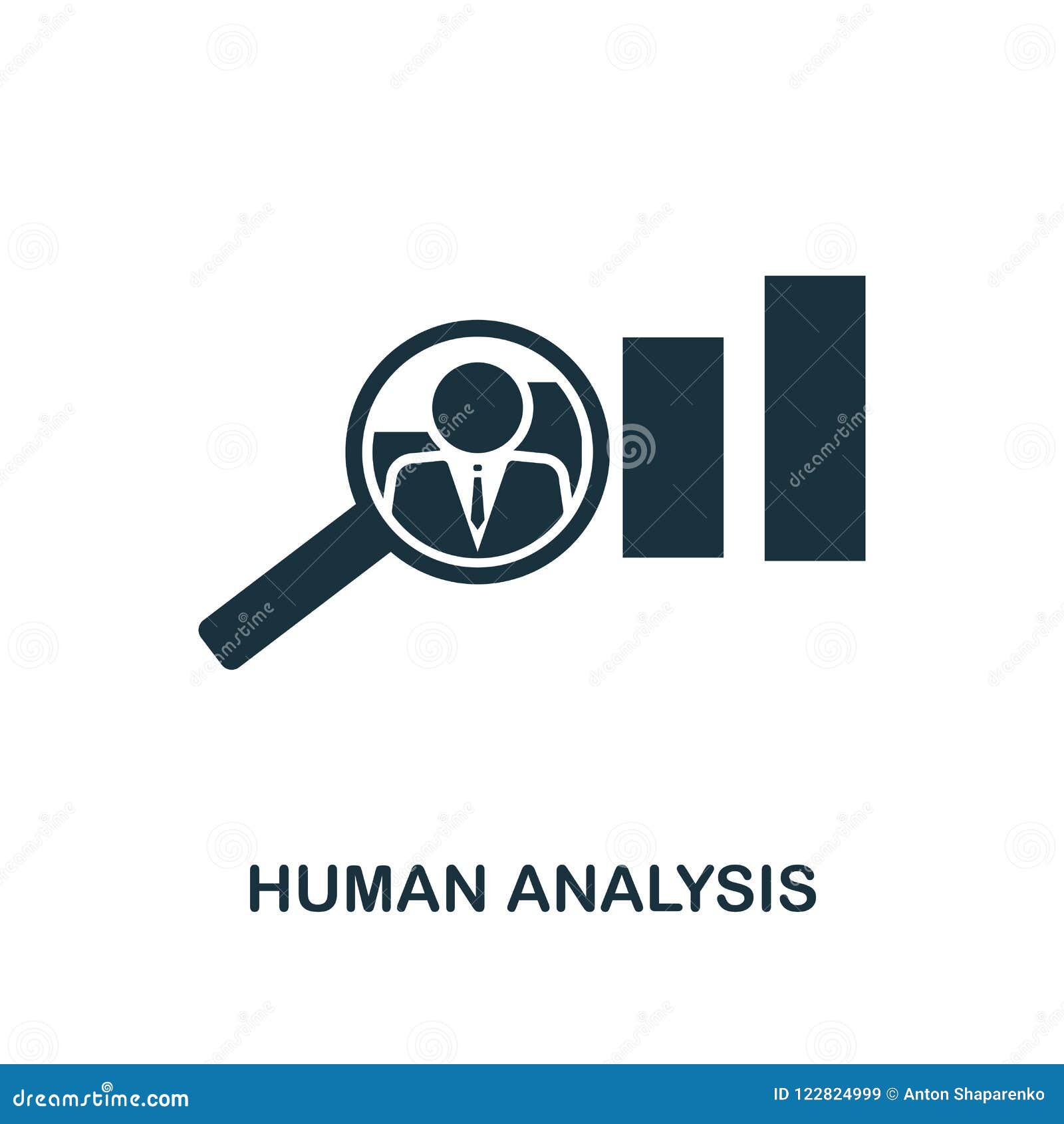Human Analysis Creative Icon. Simple Element Illustration. Human ...