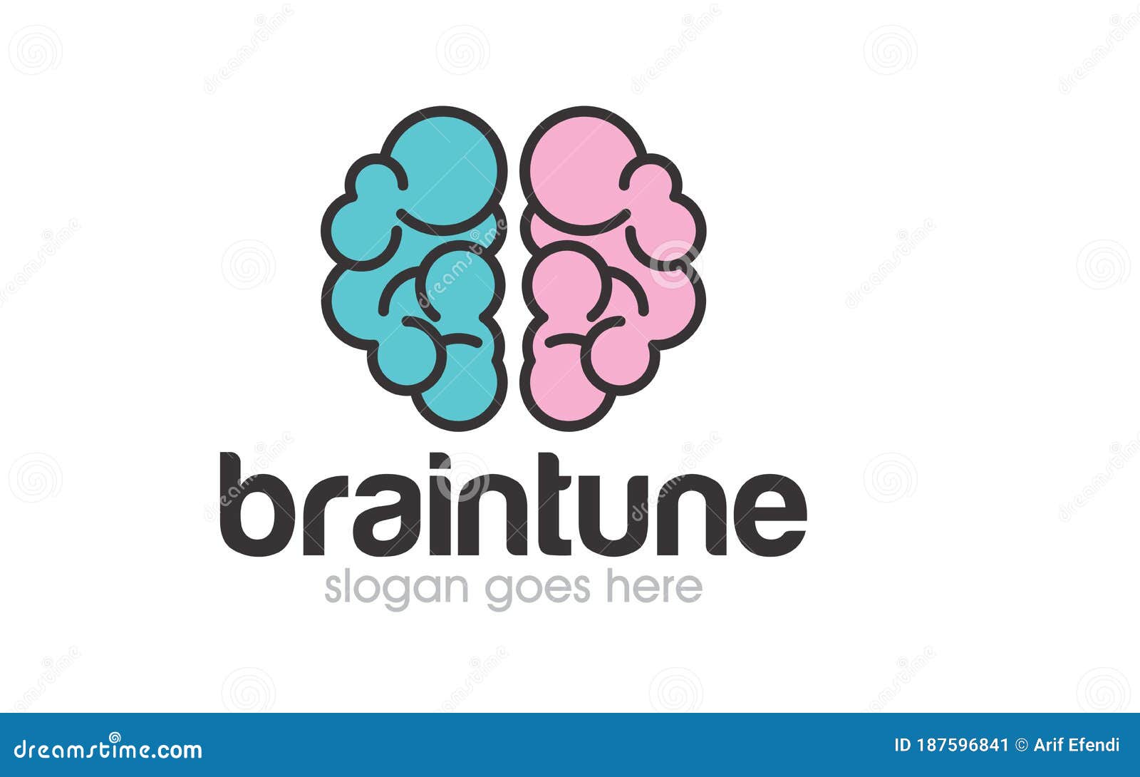 Human Anatomical Brain Concept Vector Logo Design Stock Vector ...