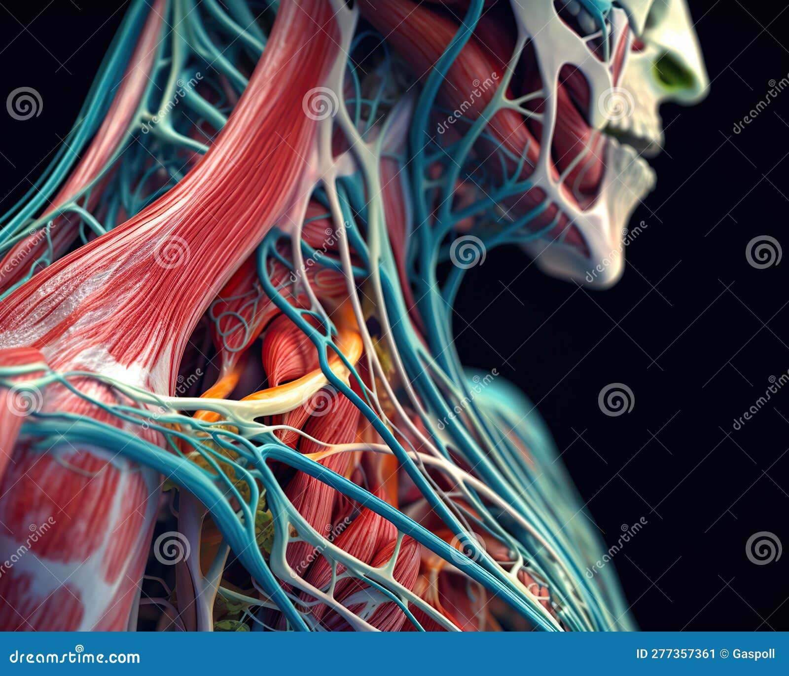 Human Anatomy. AI Generative Stock Illustration - Illustration of ...