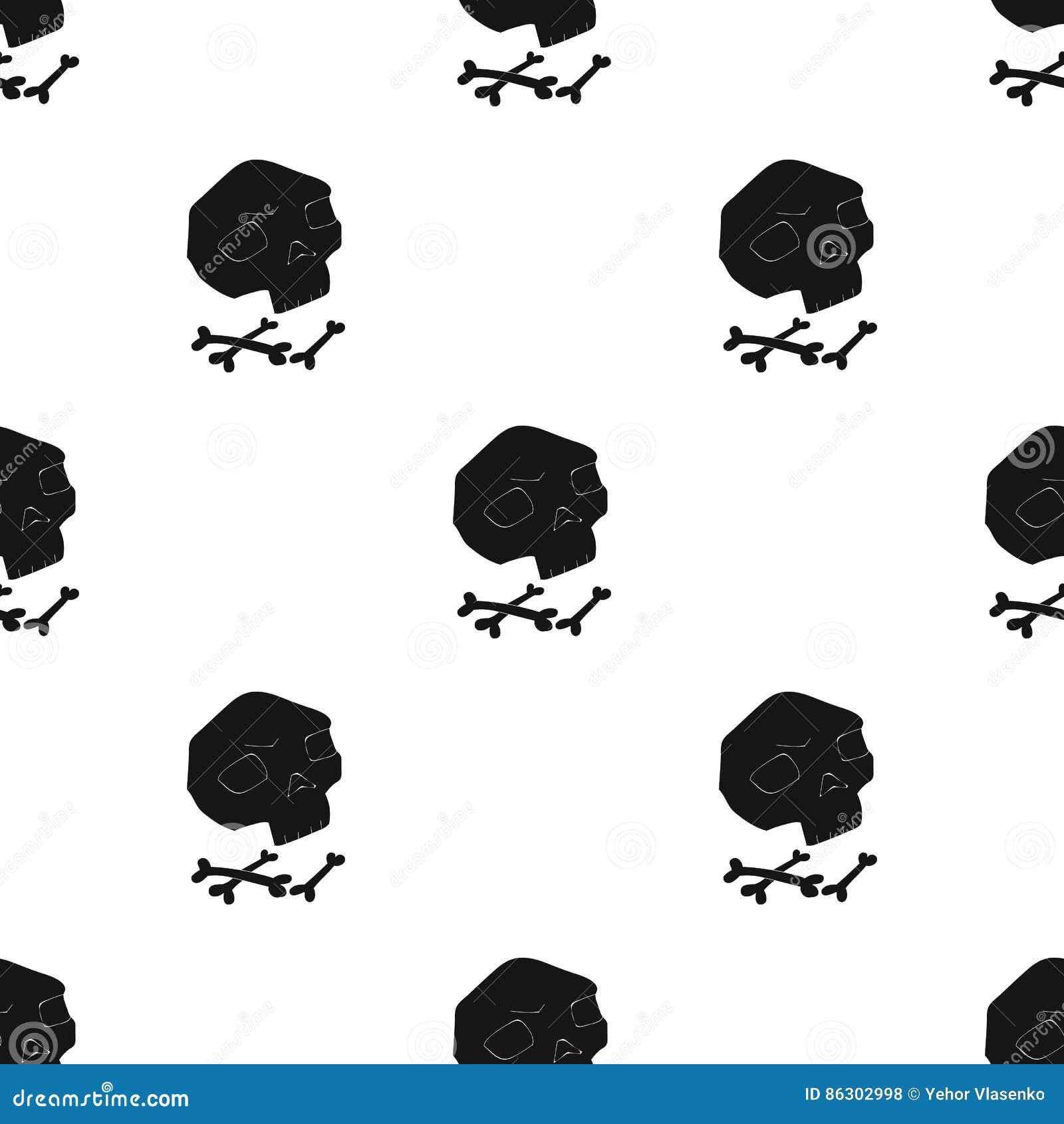 Human Ancient Bones Icon in Black Style Isolated on White Background ...