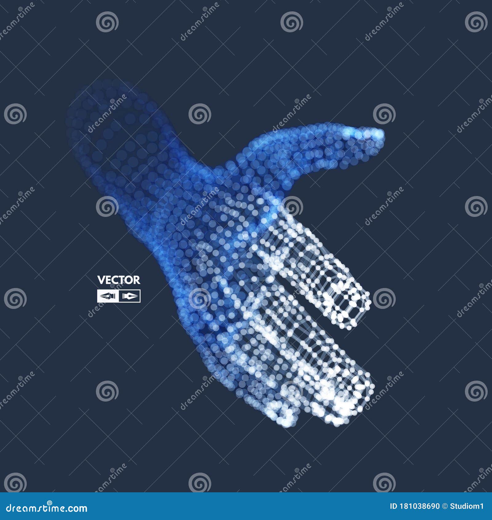 Human Arm. Hand Model. Connection Structure. Future Technology Concept ...