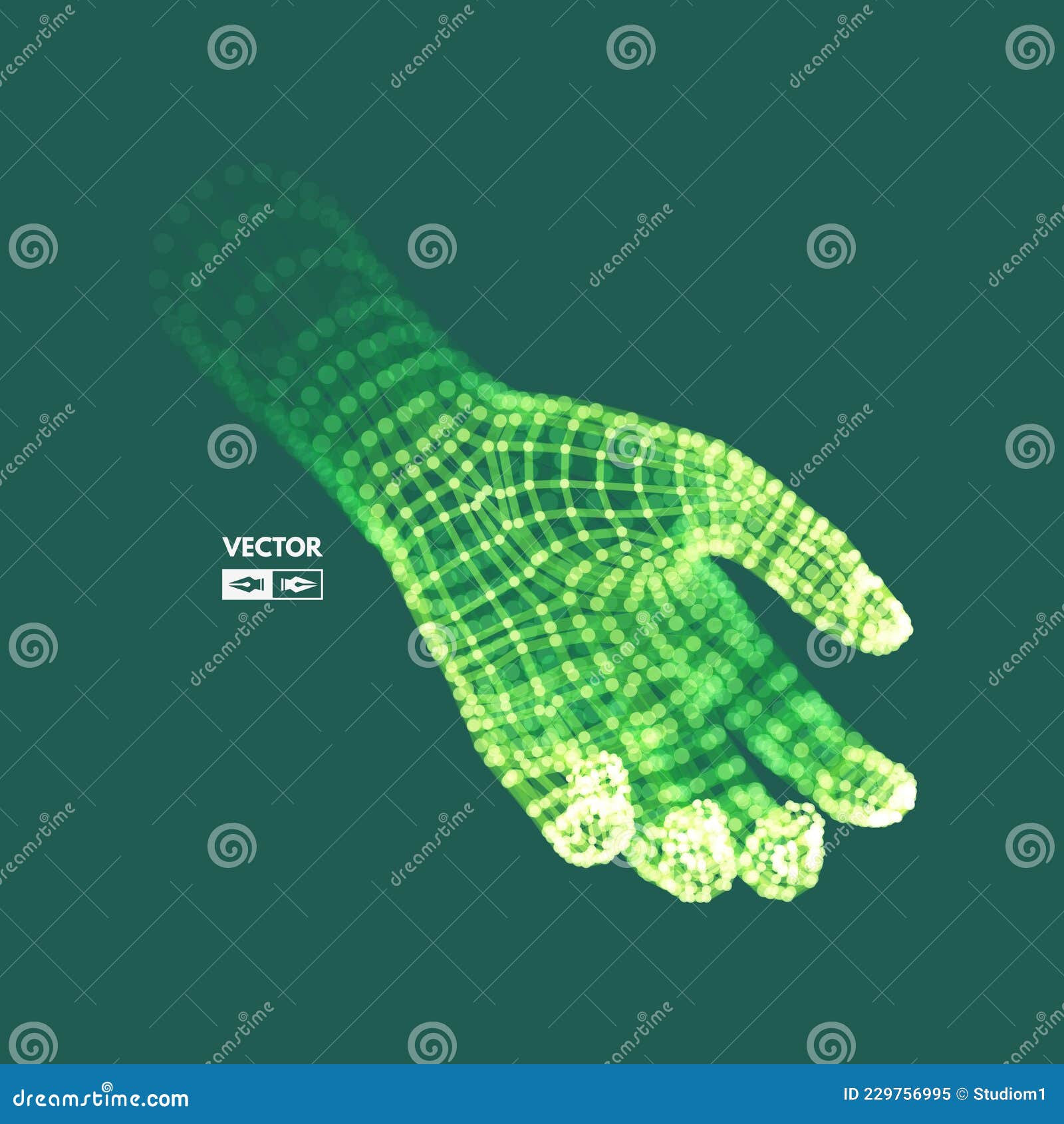 Human Arm. Hand Model. Connection Structure. Future Technology Concept ...
