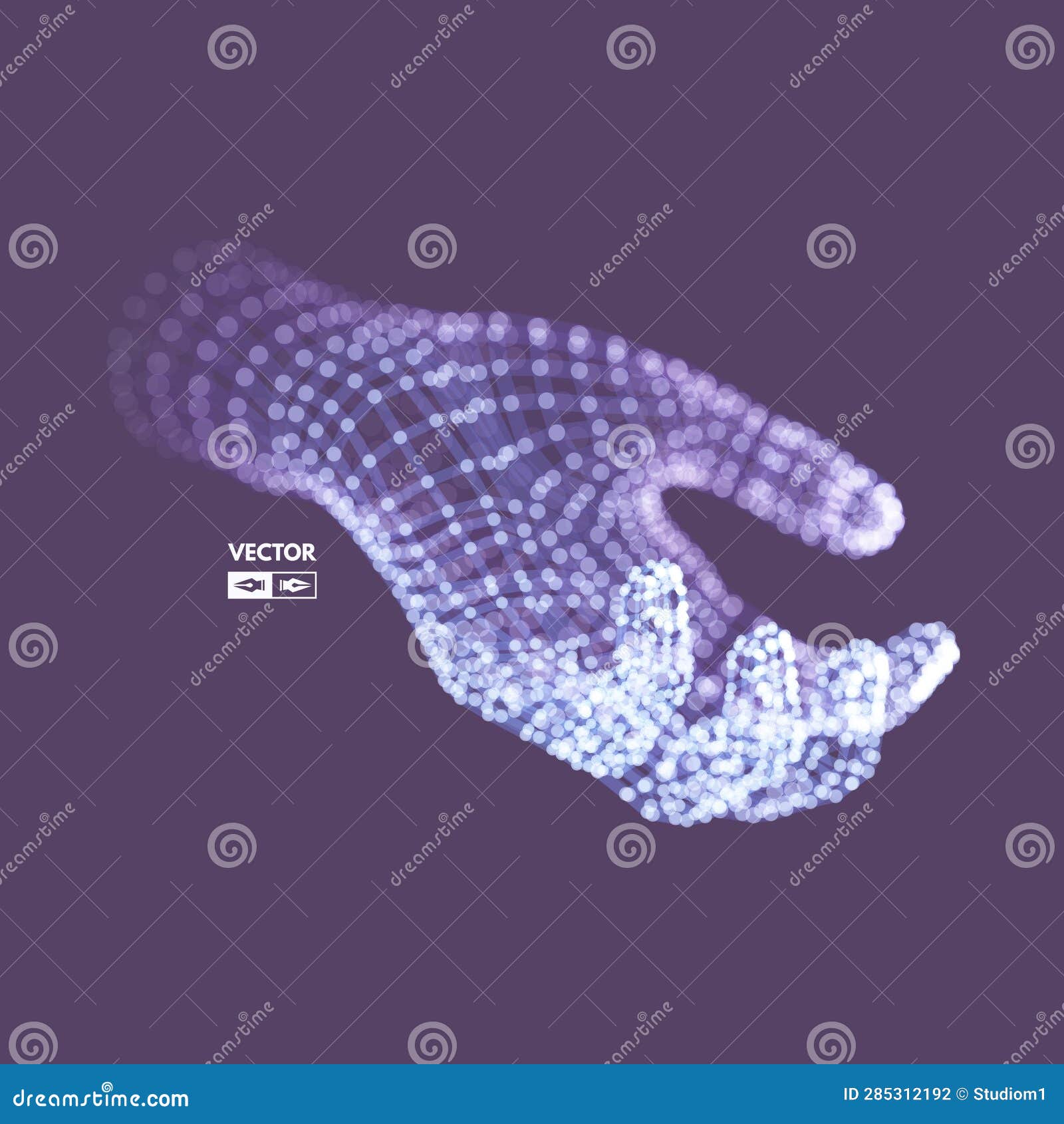 Human Arm. Hand Model. Connection Structure. Future Technology Concept ...