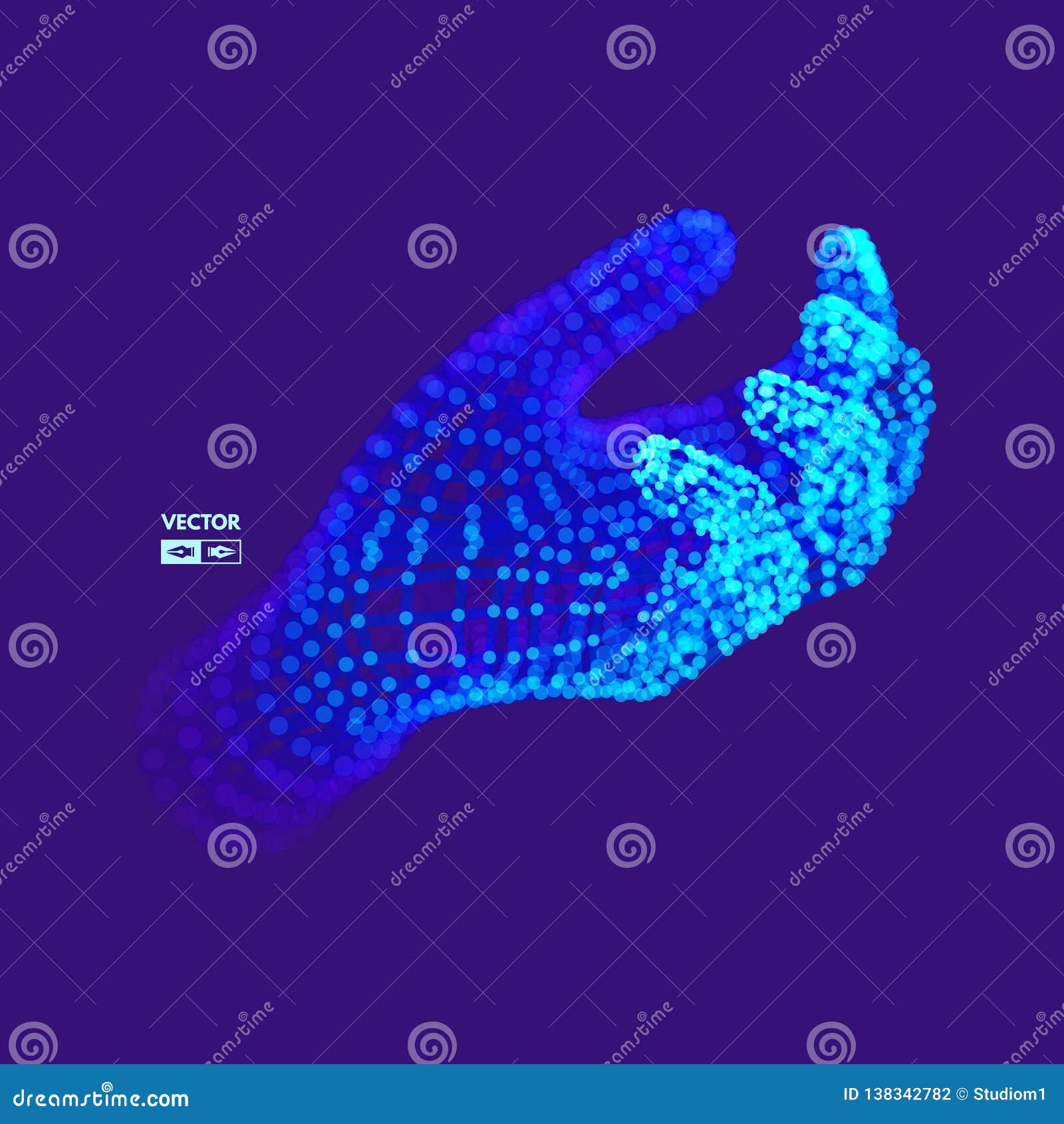 Human Arm. Hand Model. Connection Structure. Future Technology Concept ...