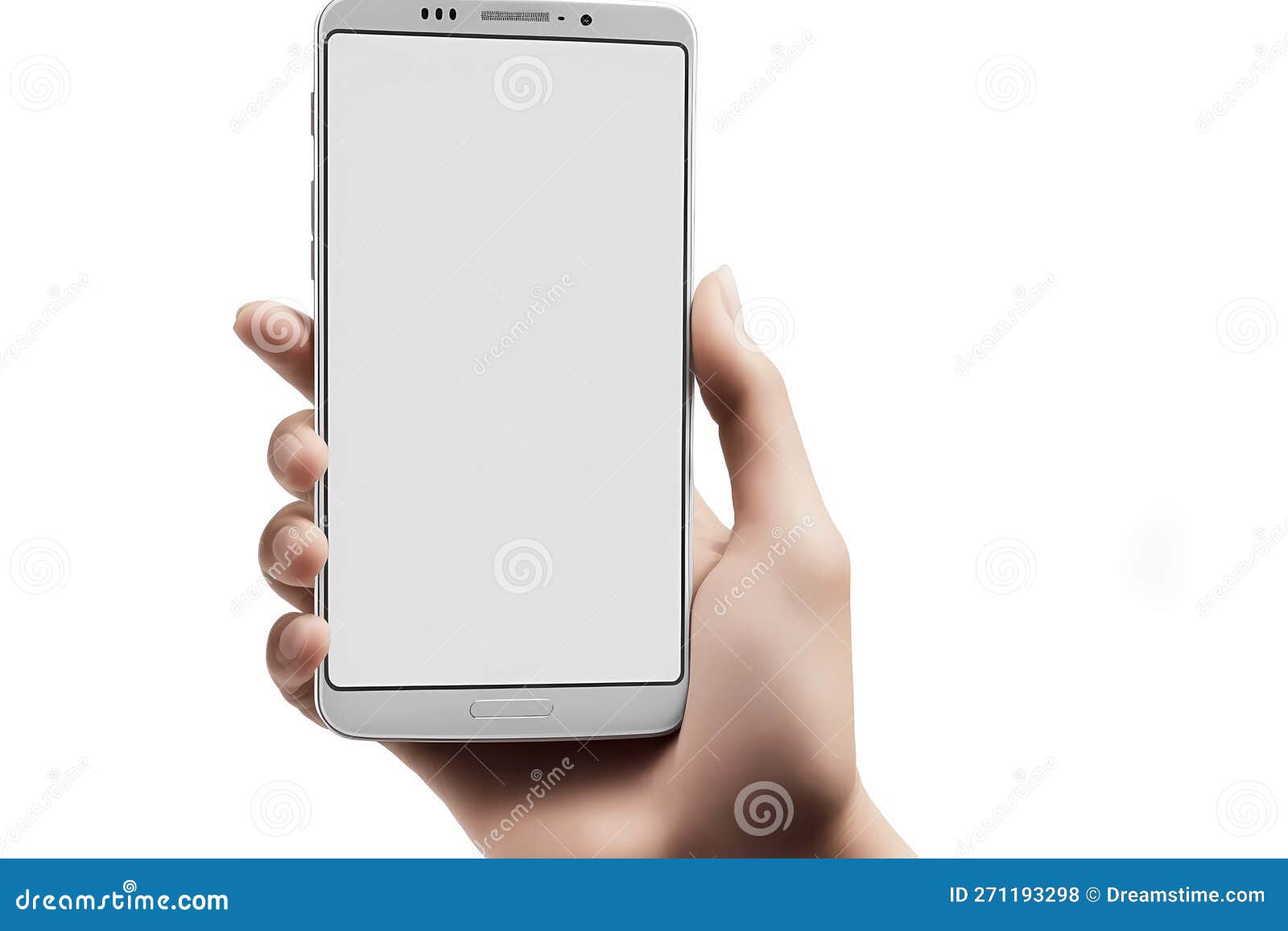 Human Arm Holding a Smartphone in the Hand. Generative Ai Design Stock ...