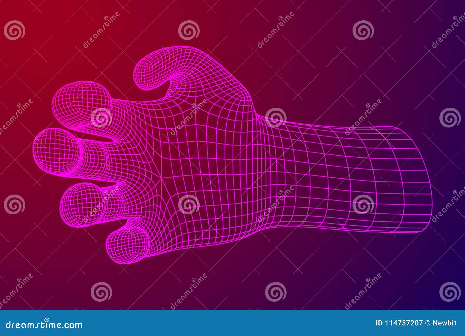 Human Arm wireframe stock vector. Illustration of digital - 114737207