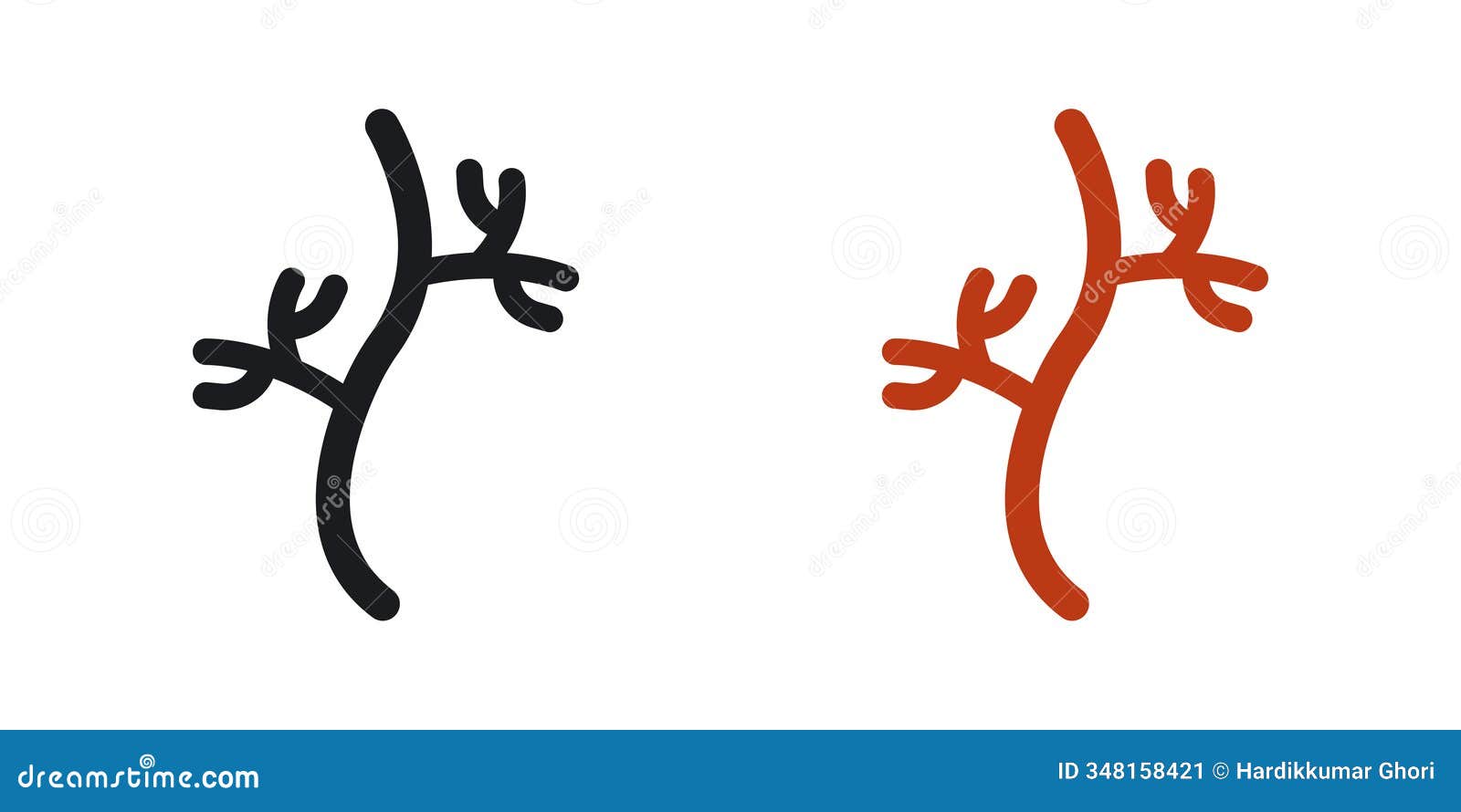 Human artery icon vector stock vector. Illustration of artery - 348158421