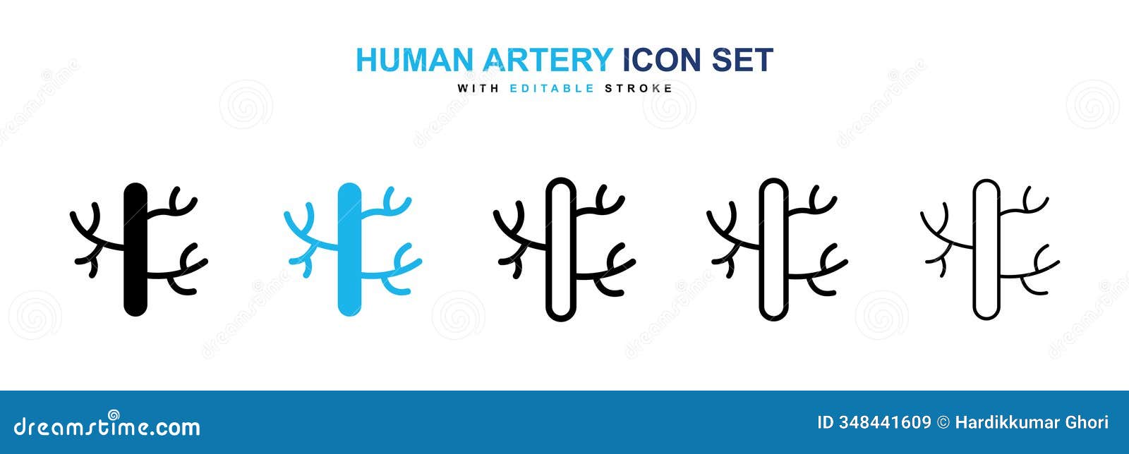 Human artery icon vector stock illustration. Illustration of logo ...