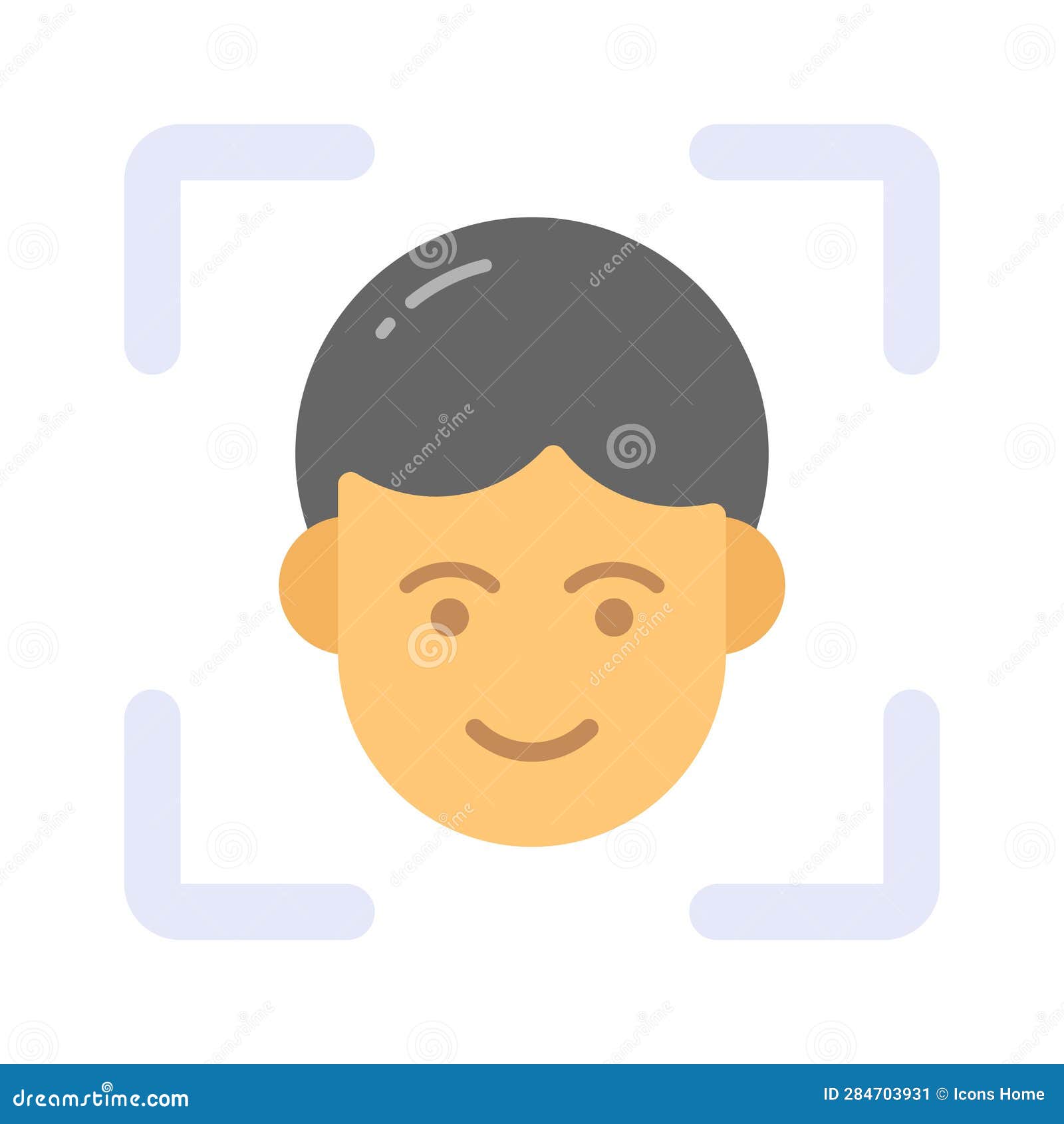 Human Avatar Inside Crosshair Showing Concept Vector of Camera Focus ...