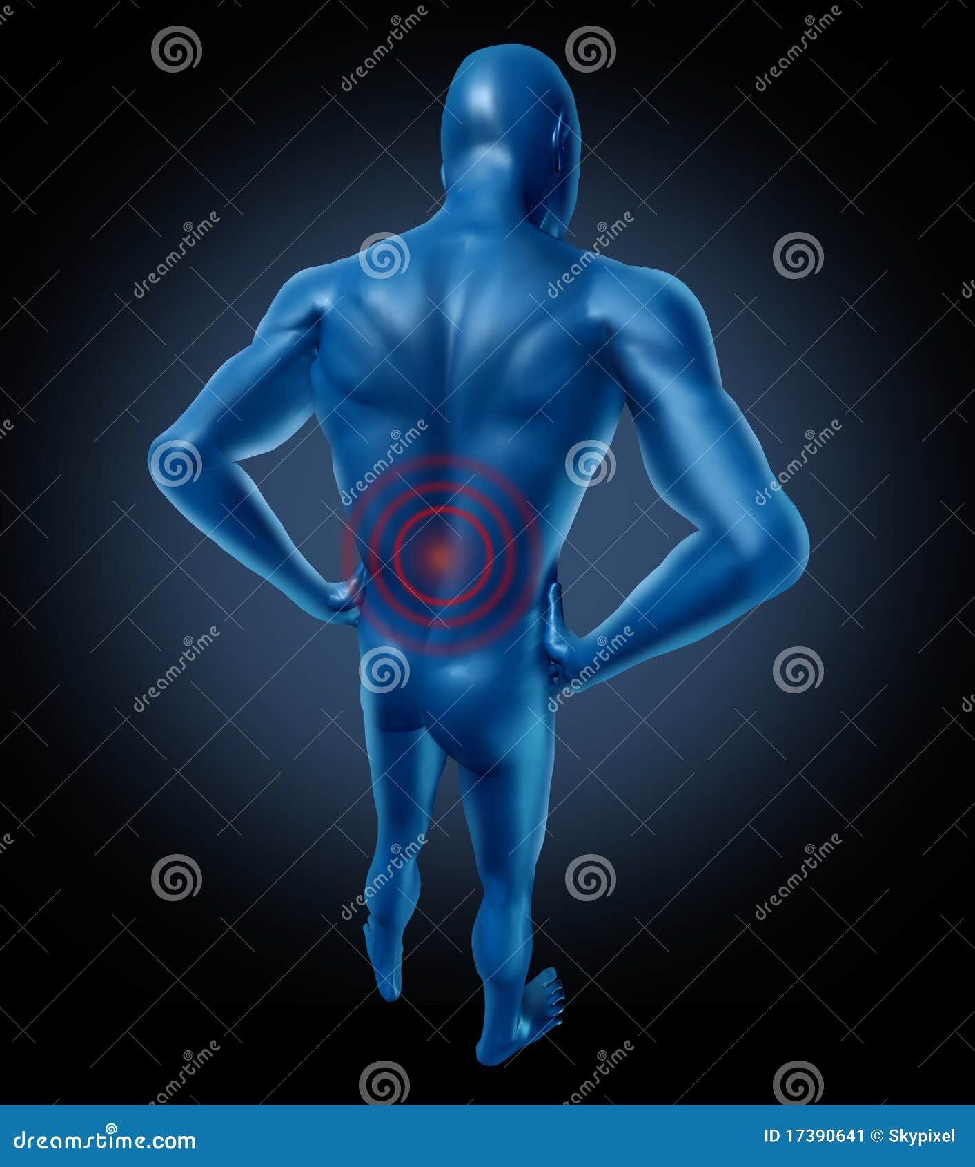Human back pain stock illustration. Illustration of muscle - 17390641
