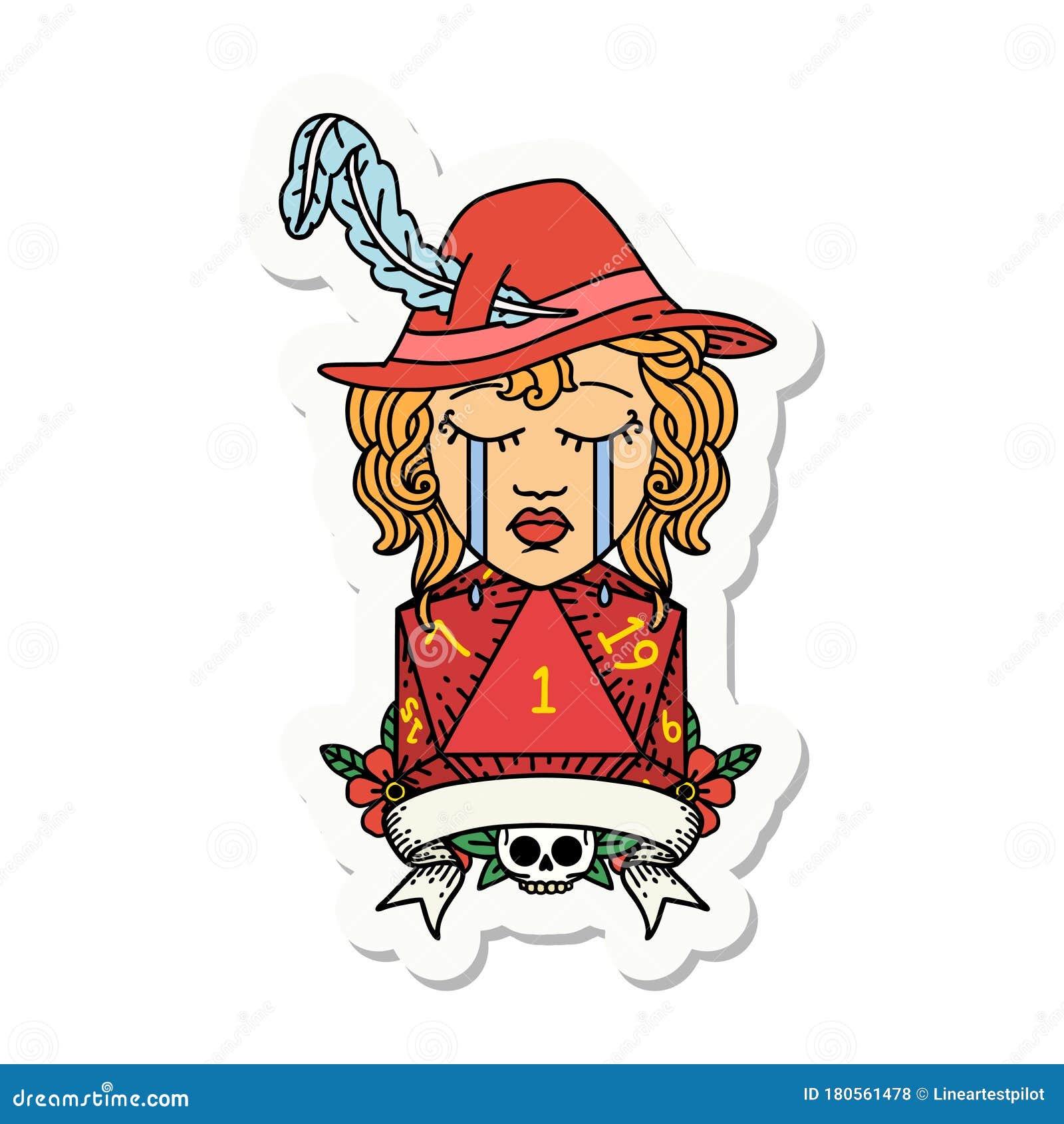 Human Bard Character Face Sticker Stock Vector - Illustration of ...
