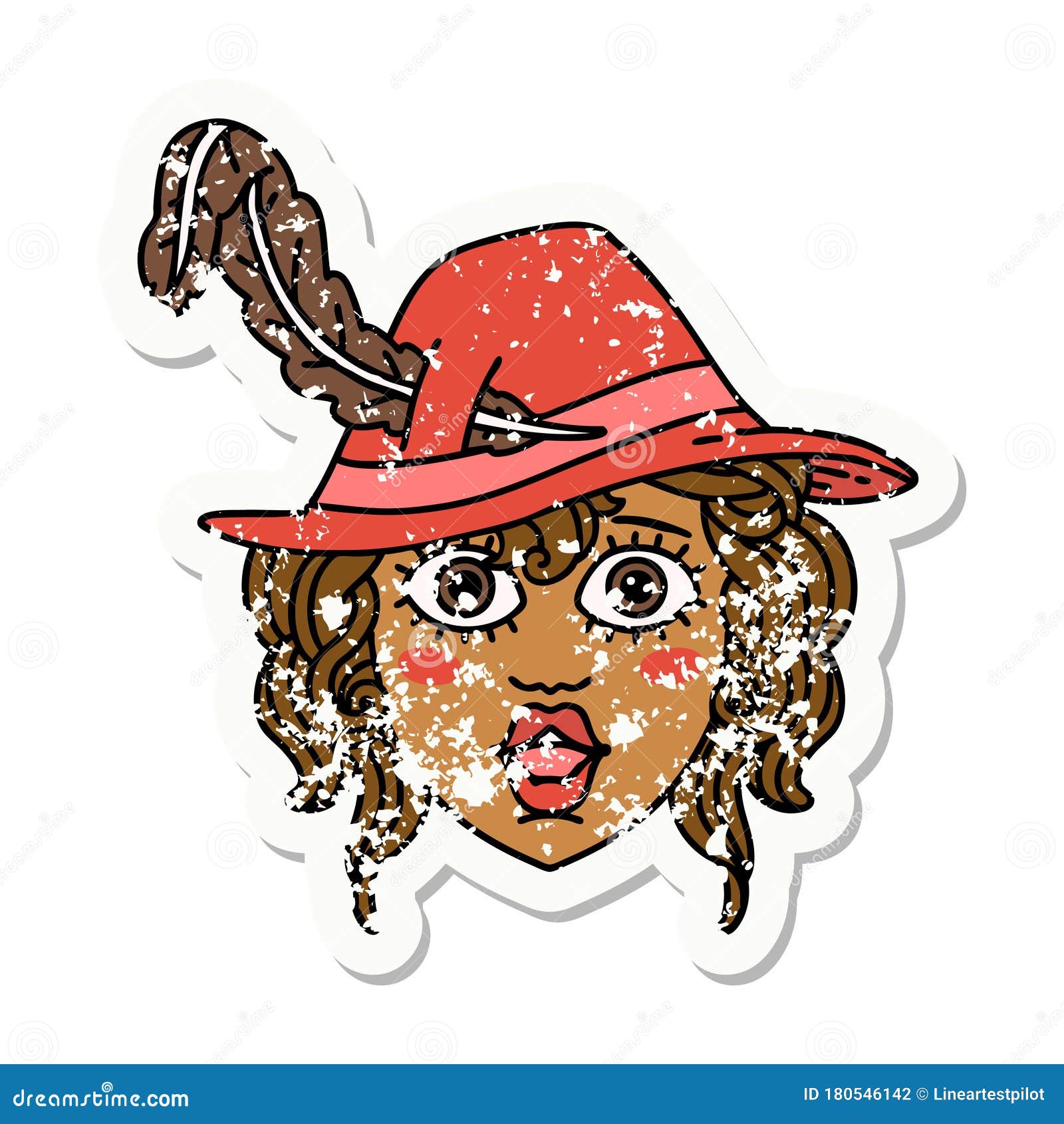 Human Bard Character Illustration Stock Vector - Illustration of retro ...