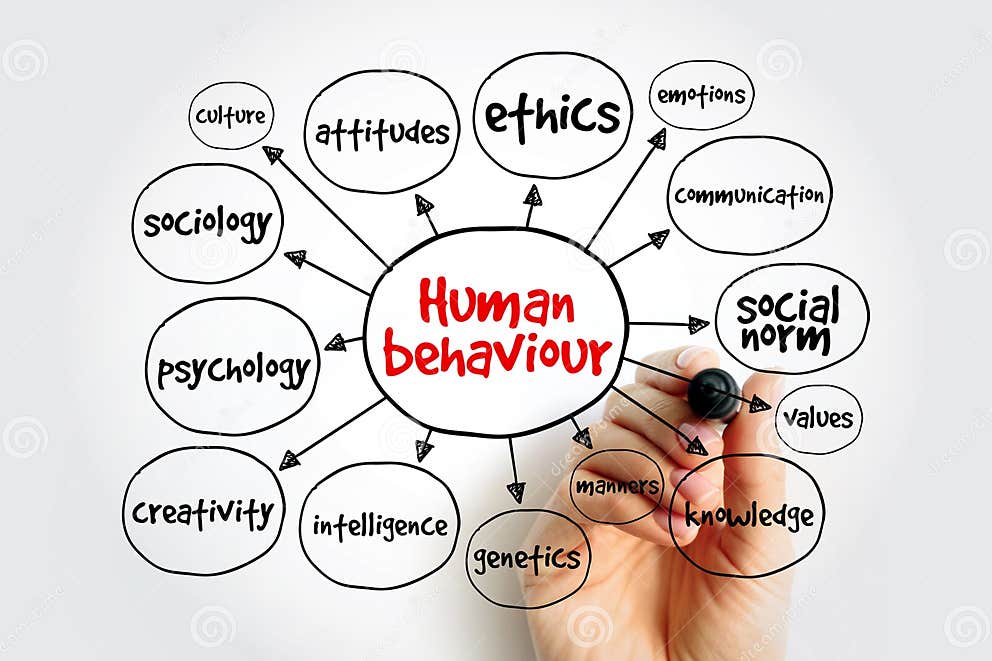 Human Behaviour Mind Map, Concept for Presentations and Reports Stock ...