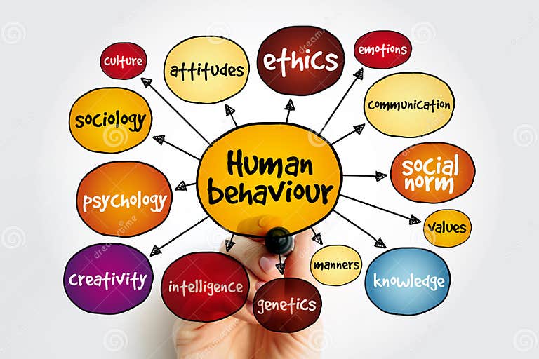 Human Behaviour Mind Map, Concept for Presentations and Reports Stock ...