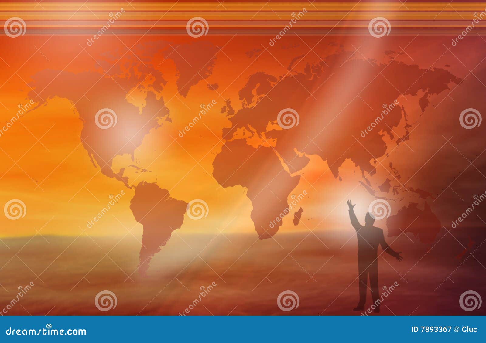 Human being and World... stock illustration. Illustration of ...