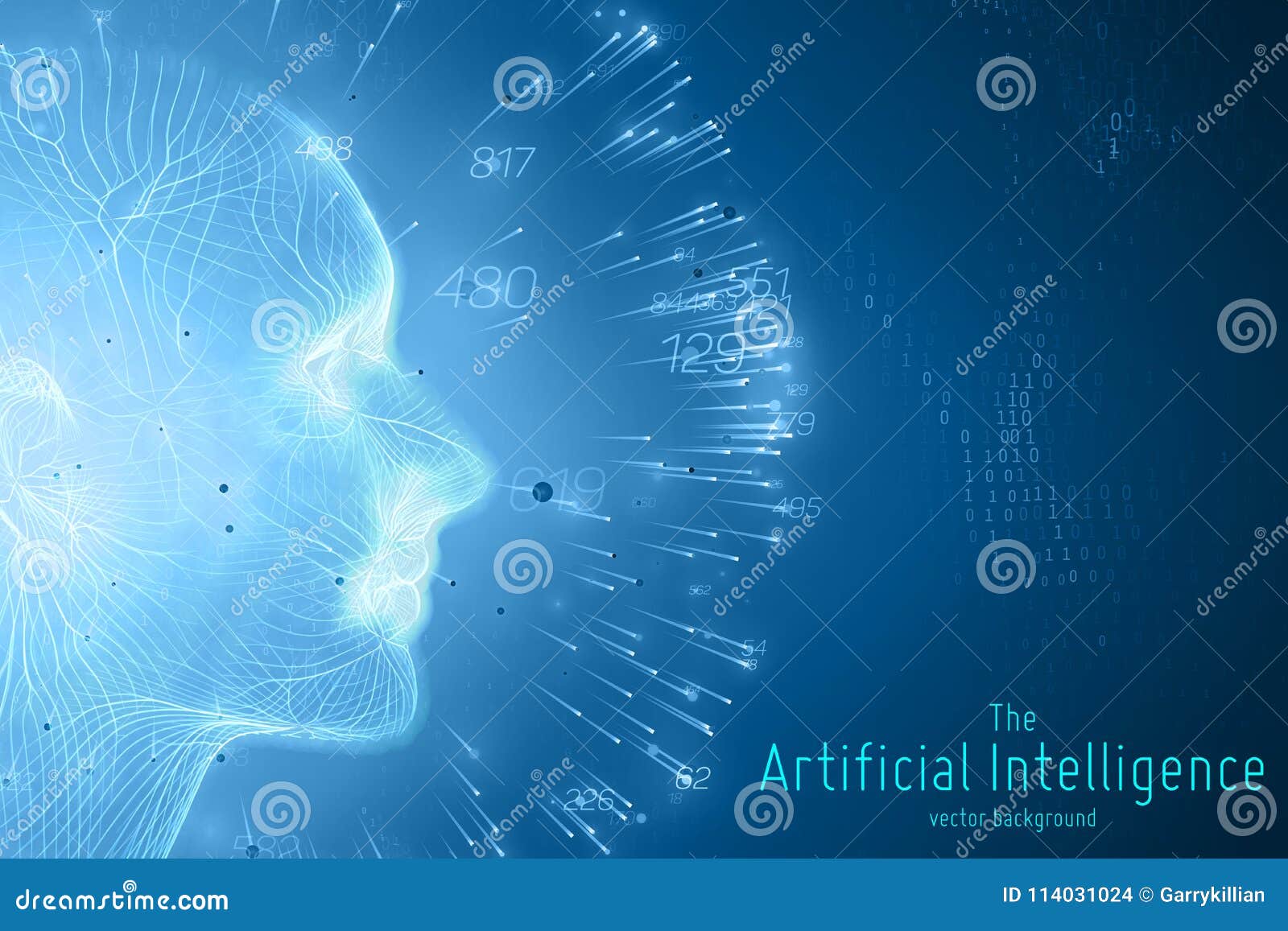 Human Big Data Visualization. Futuristic Artificial Intelligence ...