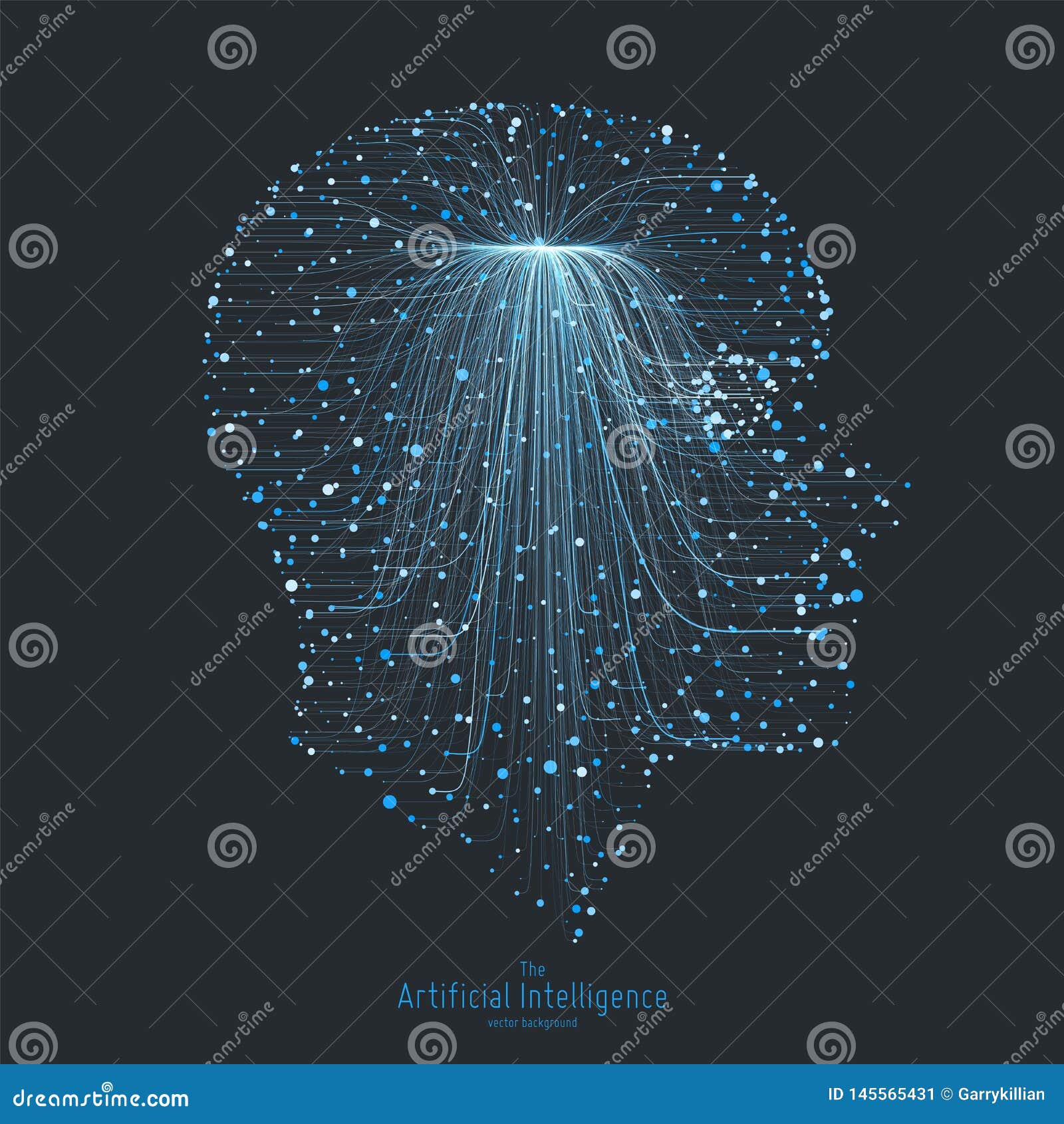 Human Big Data Visualization. Futuristic Artificial Intelligence ...