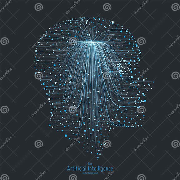 Human Big Data Visualization. Futuristic Artificial Intelligence ...