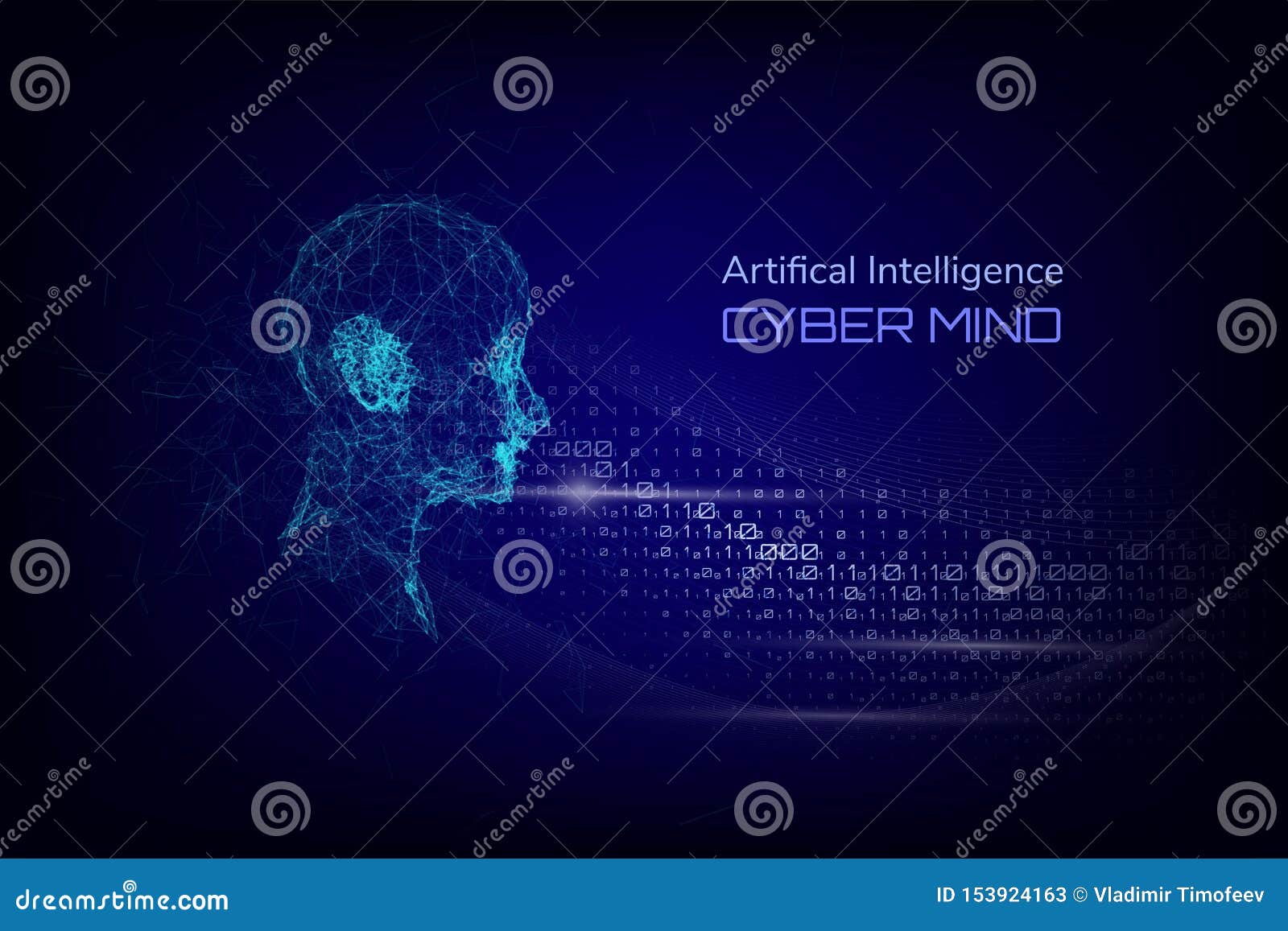 Human Big Data Visualization. Futuristic Artificial Intelligence ...