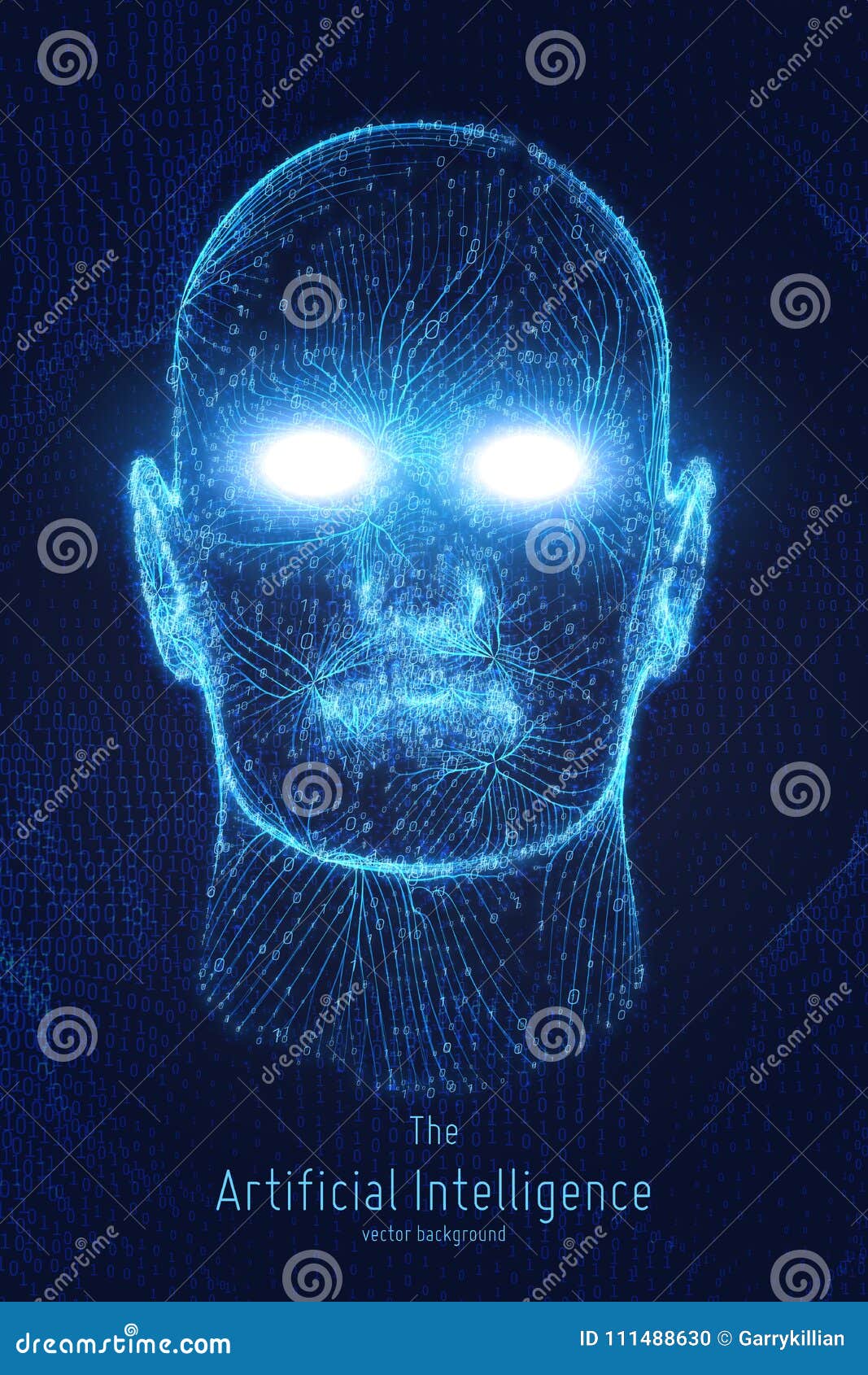 Human Big Data Visualization. Futuristic Artificial Intelligence ...