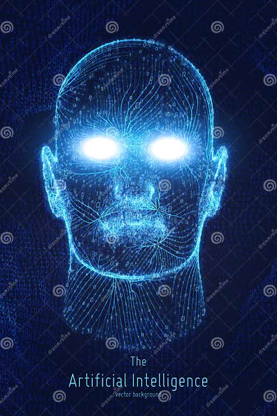 Human Big Data Visualization. Futuristic Artificial Intelligence ...