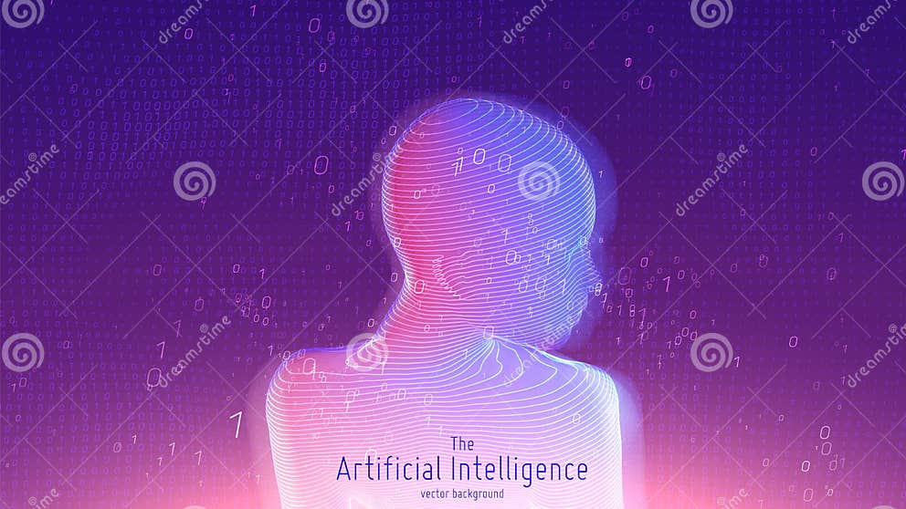 Human Big Data Visualization. Futuristic Artificial Intelligence ...