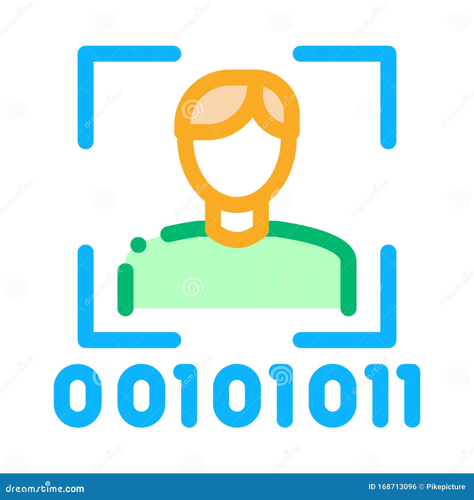 Human Binary Code Icon Vector Outline Illustration Stock Vector ... Human Binary Code Icon Vector Outline Illustration Stock Vector ...