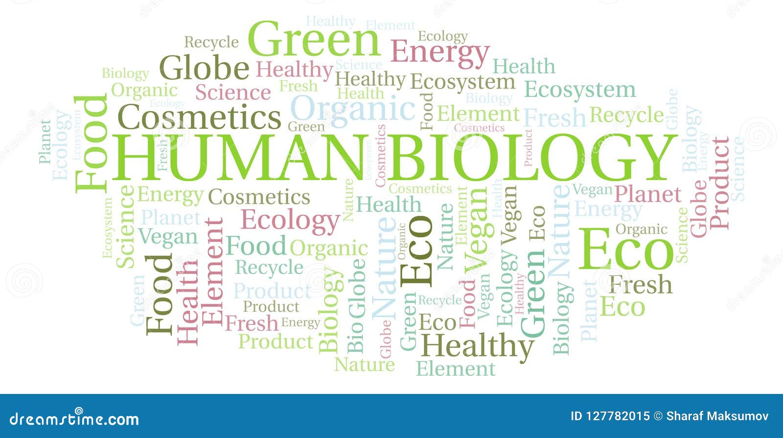 Human Biology word cloud. stock illustration. Illustration of natural ...