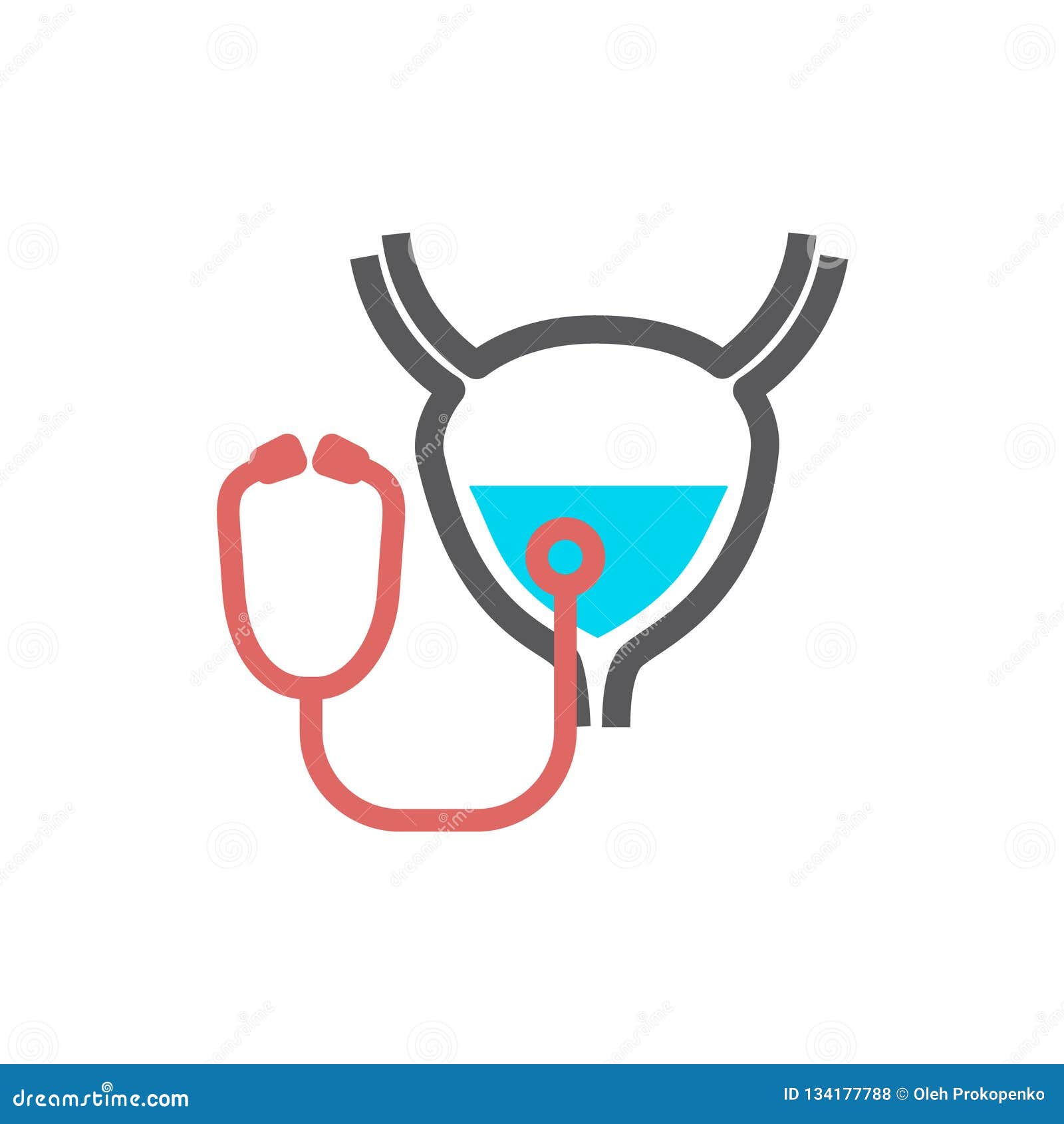 Human Bladder Line Icon. Vector Sign for Web Graphic. Stock Vector ...
