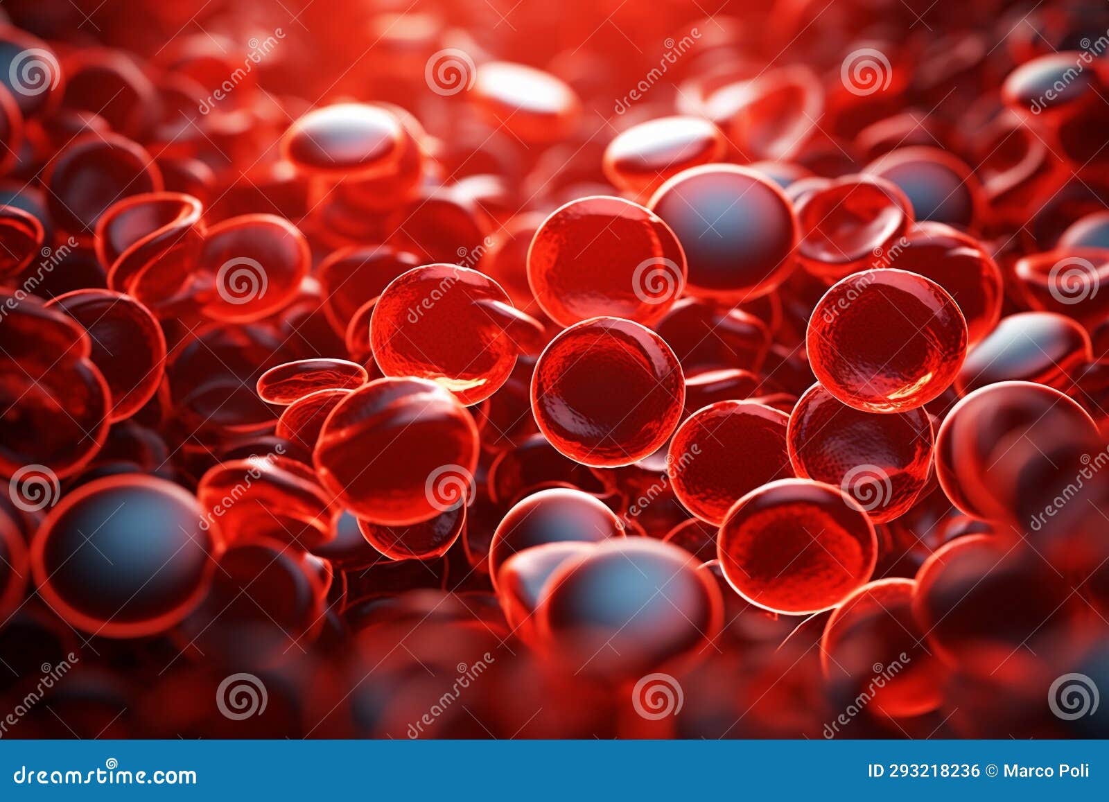 Human blood cells stock photo. Image of bacteria, medical - 293218236