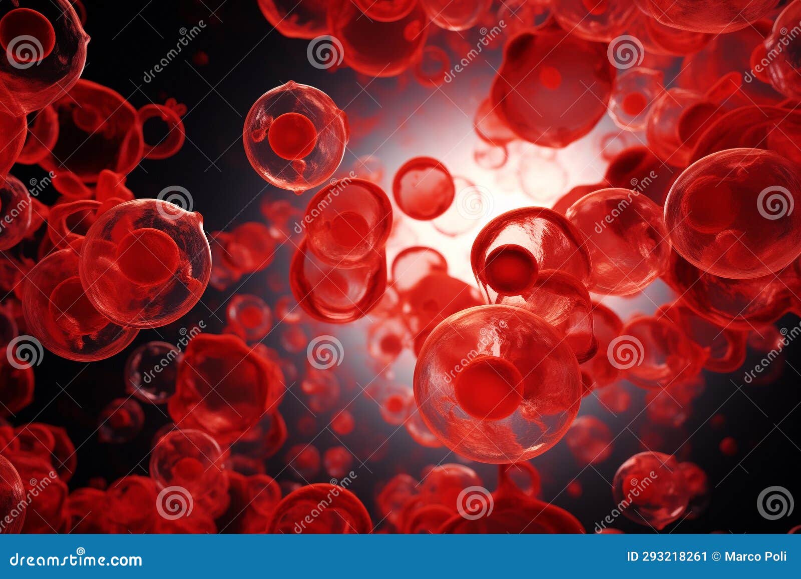 Human blood cells stock image. Image of purple, biology - 293218261