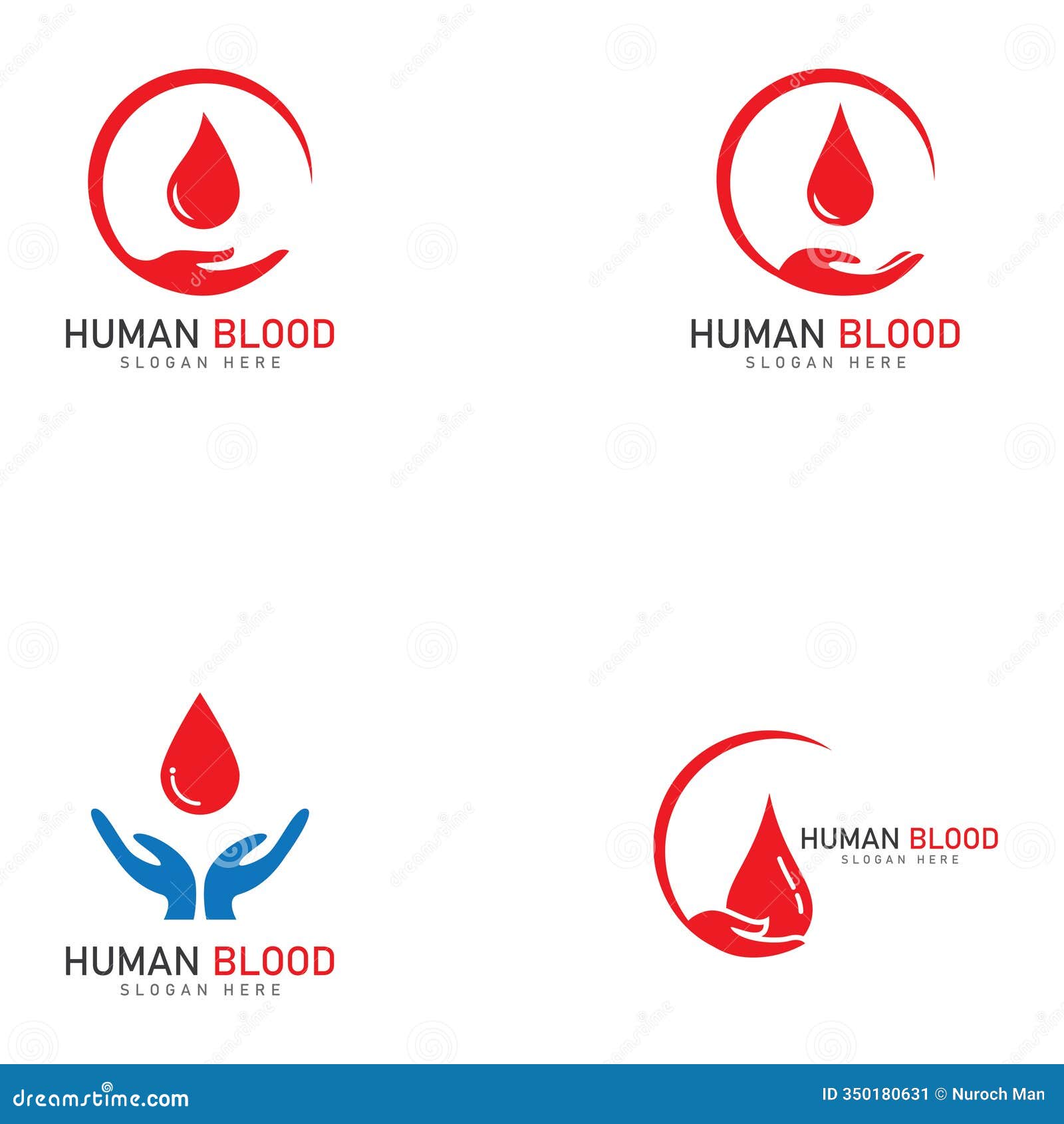 Human Blood Logo Template Vector Icon Illustration Design Stock ...