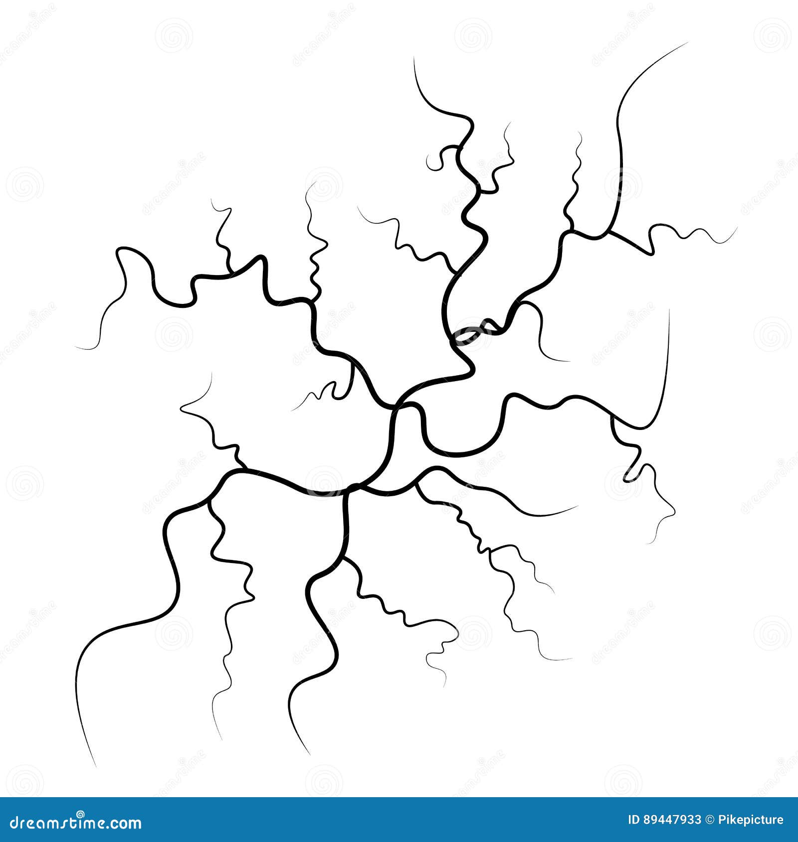Human Blood Veins Vector. Vessels Illustration Stock Vector ...