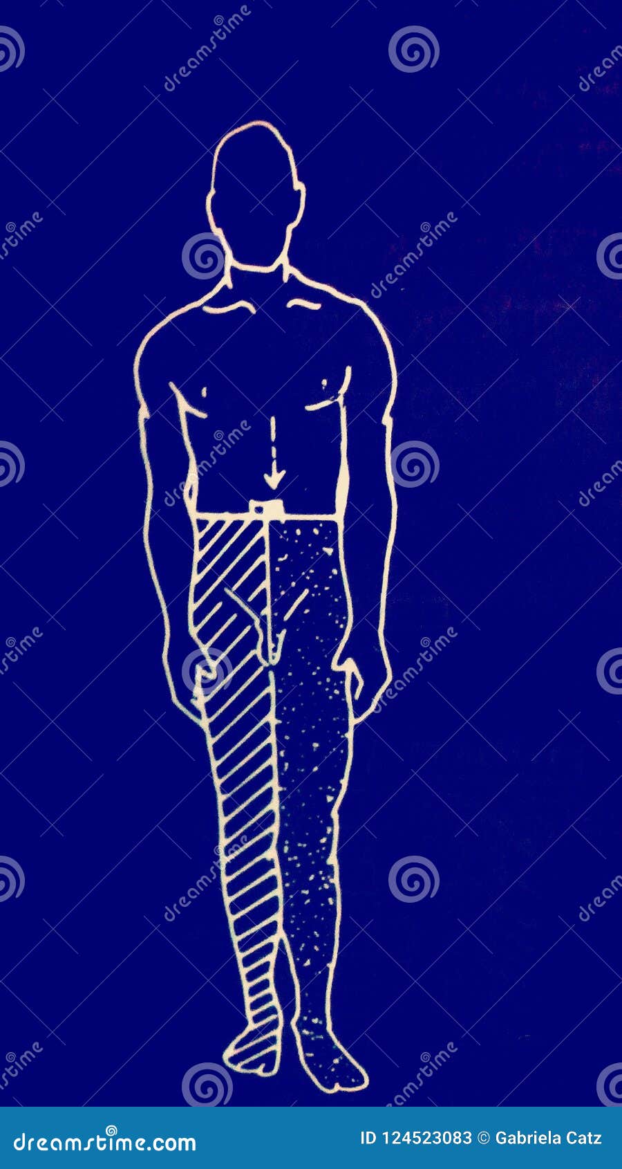 Contour of Human body stock illustration. Illustration of human - 124523083