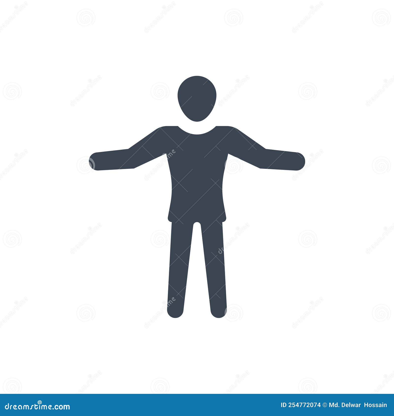 Human body icon stock vector. Illustration of anatomy - 254772074