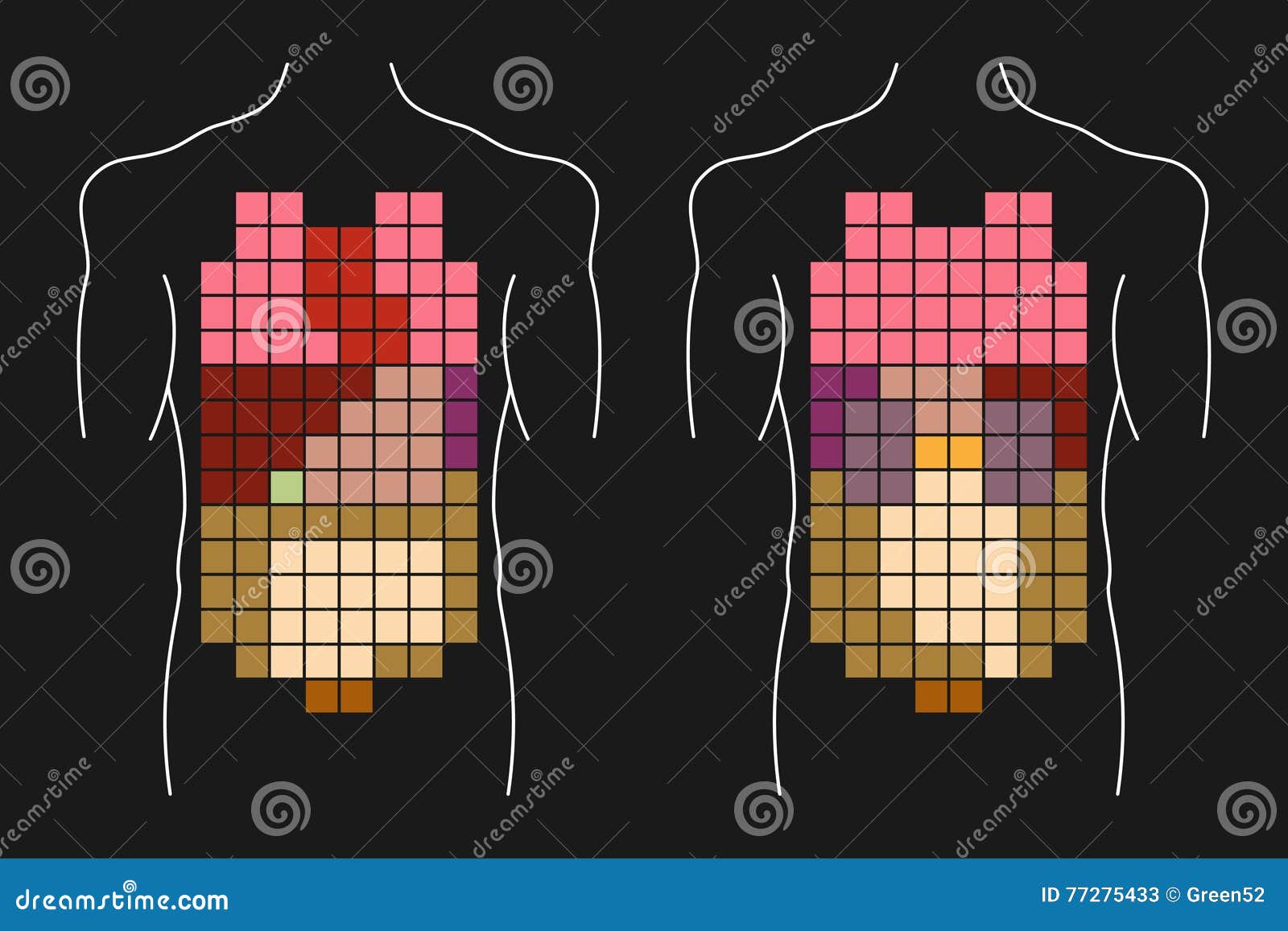 Human body internal organs stock vector. Illustration of intestine ...