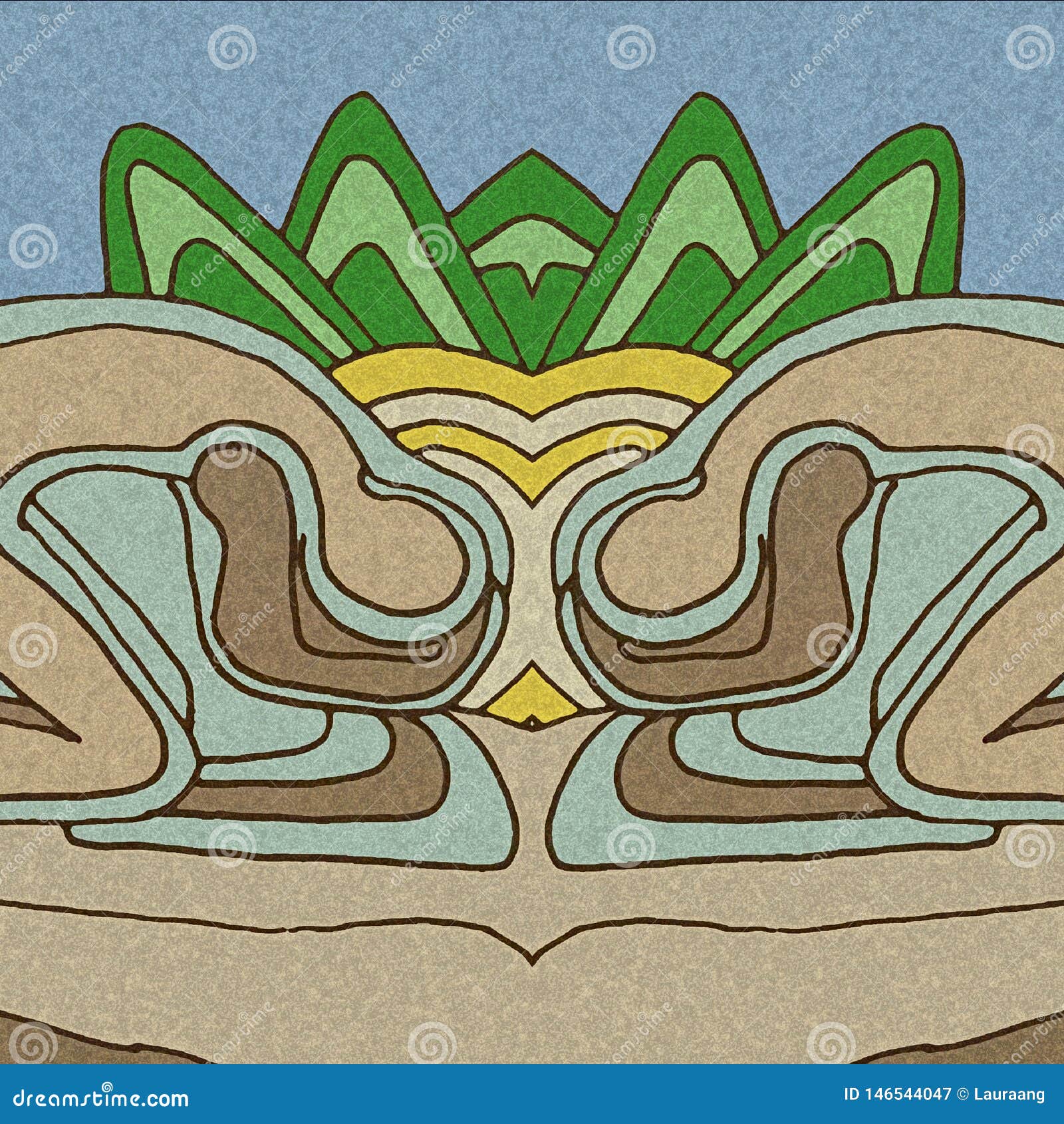 The Simplicity of Human Life. Stock Illustration - Illustration of ...