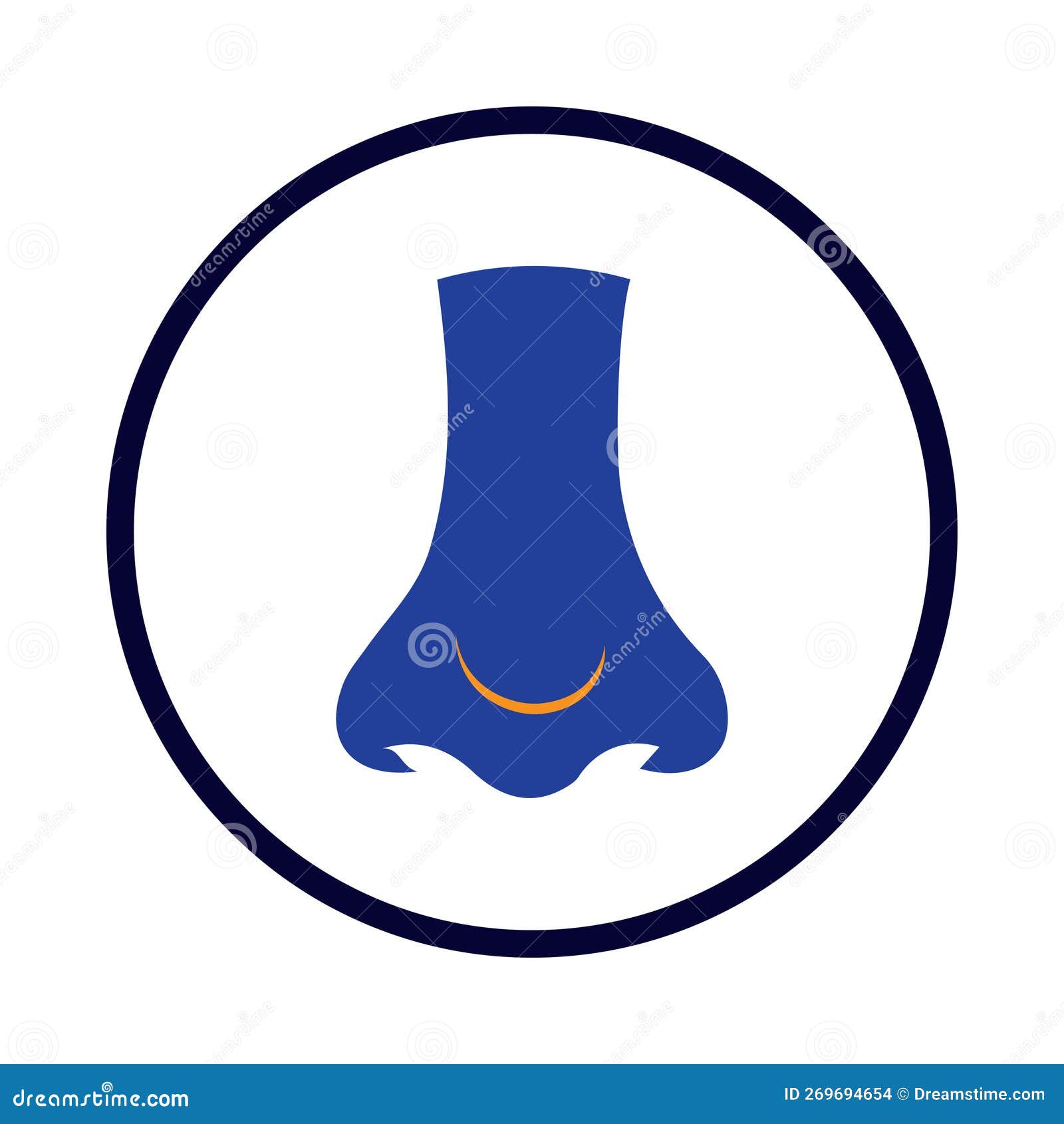 Human Body Parts, Nose, Human Nose Icon Stock Vector - Illustration of ...