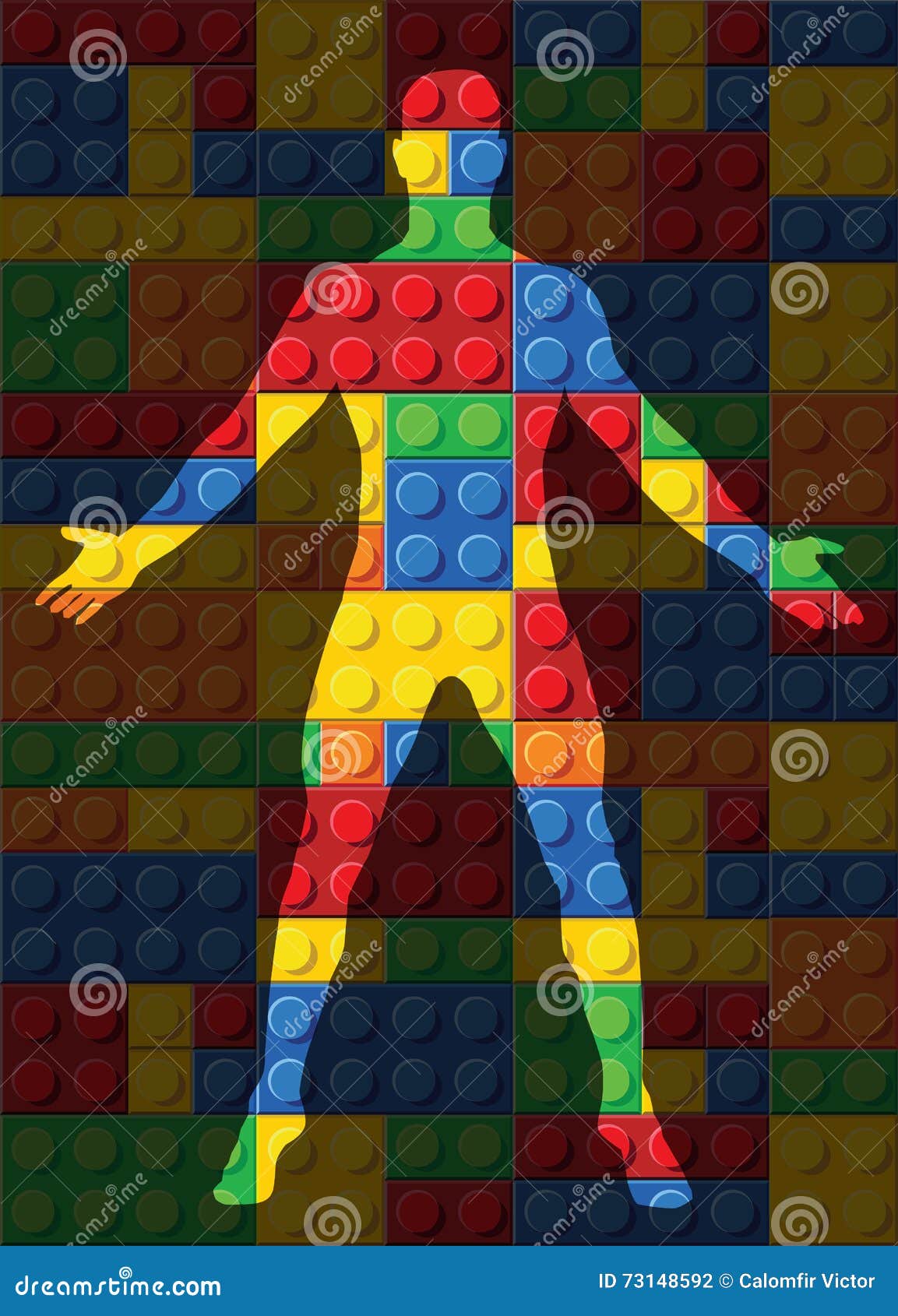 Human Body - Seamless Vector Pattern of Plastic Parts Stock Vector ...