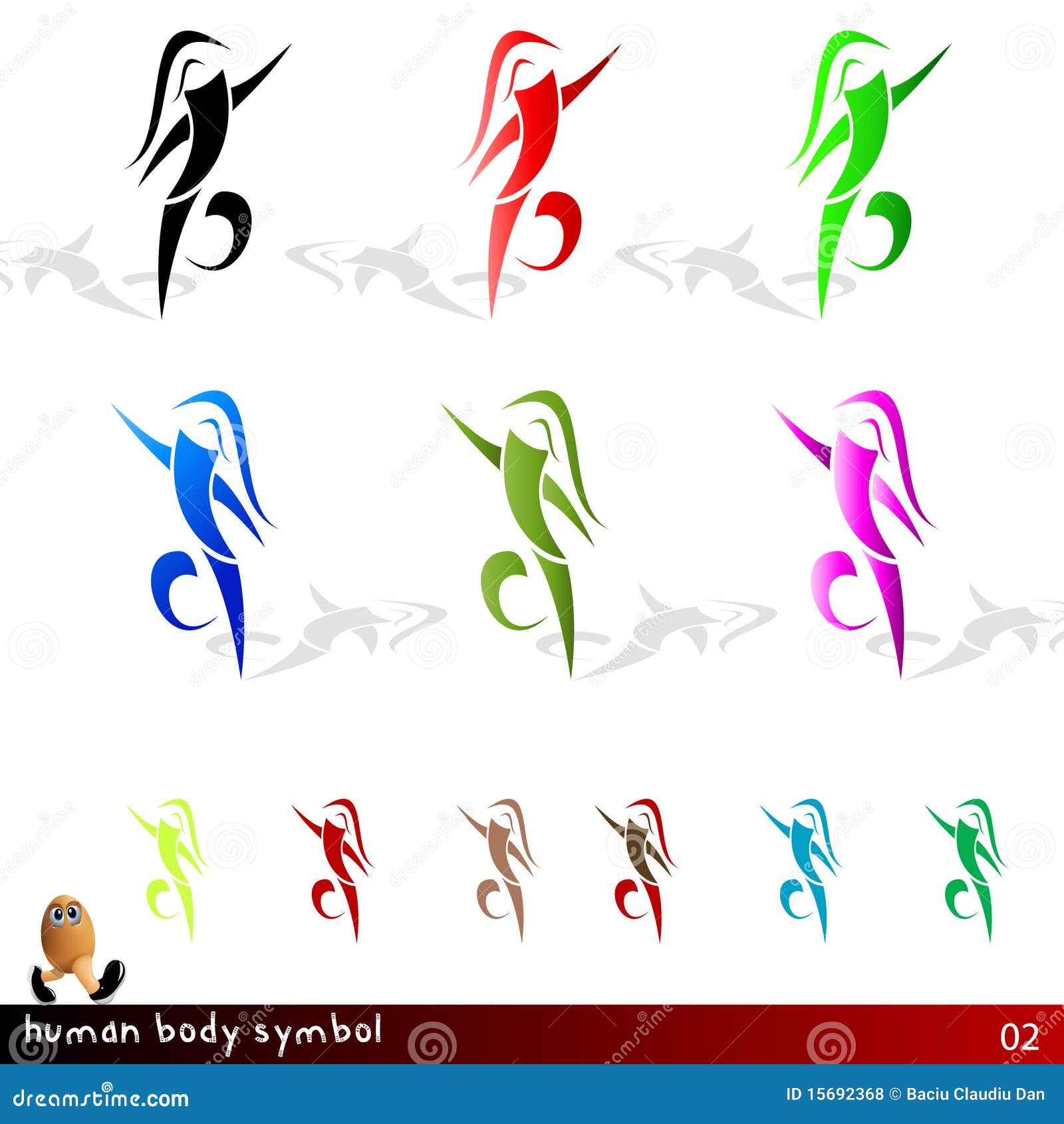 Human body symbols.Vector. stock vector. Illustration of blue - 15692368