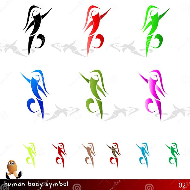Human body symbols.Vector. stock vector. Illustration of blue - 15692368