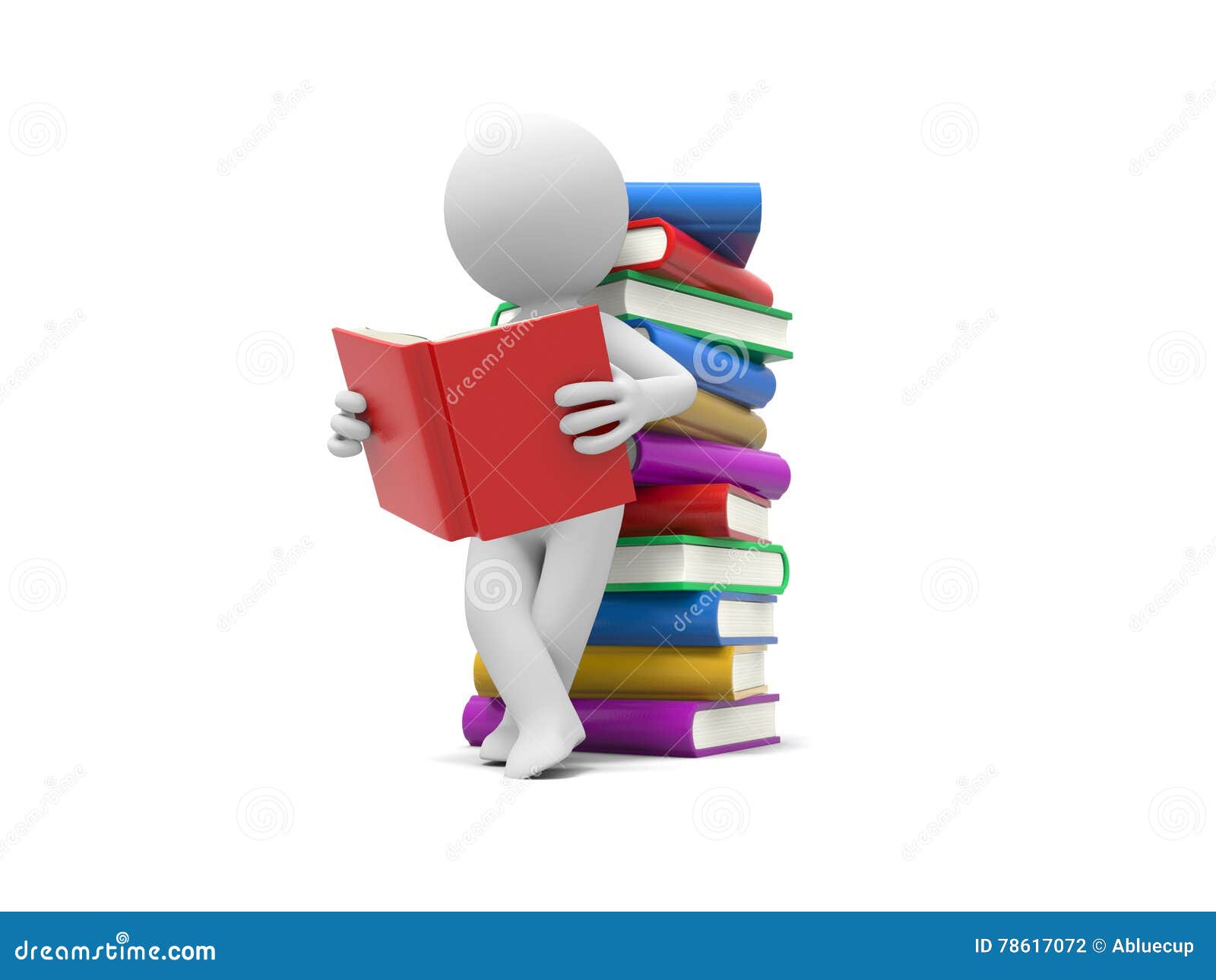Human with books stock illustration. Illustration of read - 78617072