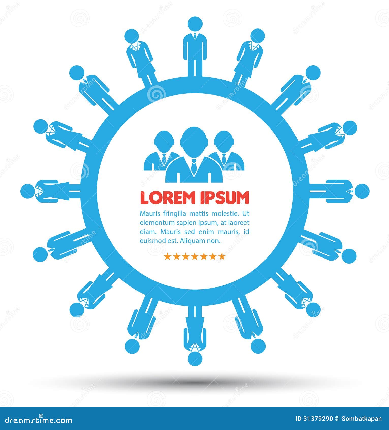 Human Border for Business Concept Stock Vector - Illustration of ...