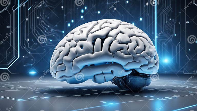 Human Brain an Abstract Human Brain with Artificial Intelligence ...