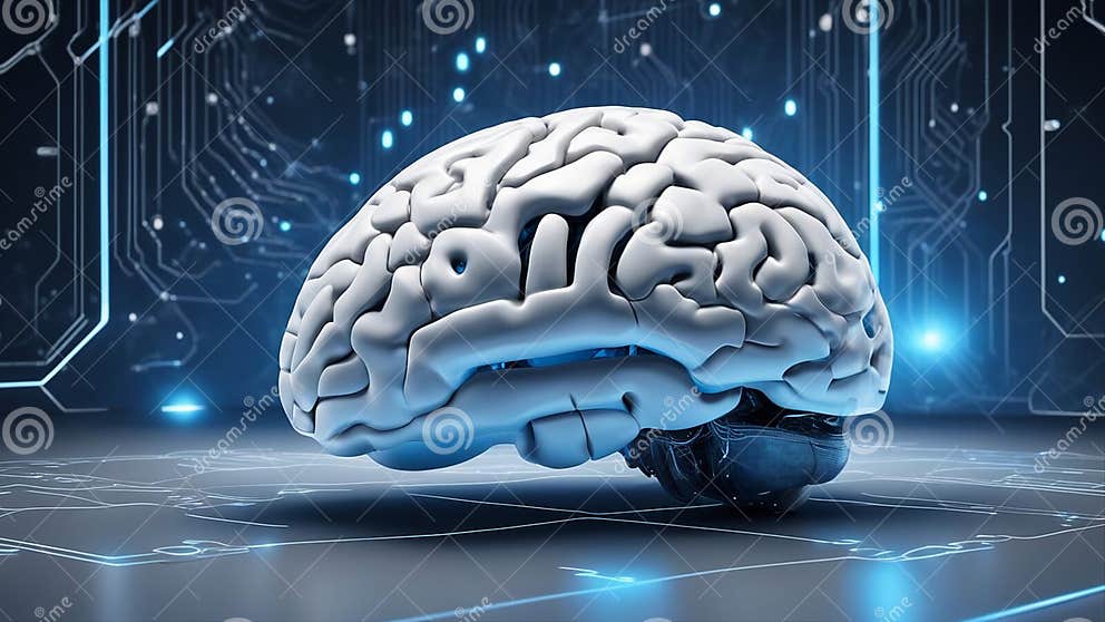 Human Brain an Abstract Human Brain with Artificial Intelligence ...